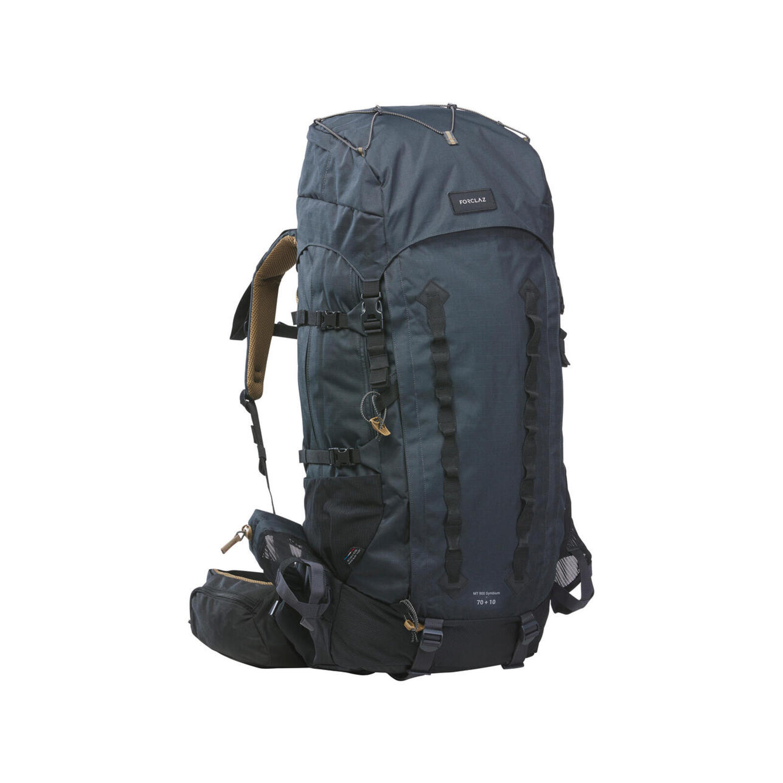 Trek 900 Men'S Trekking Backpack 70L+10L - Asphalt Blue - Bunnings Australia