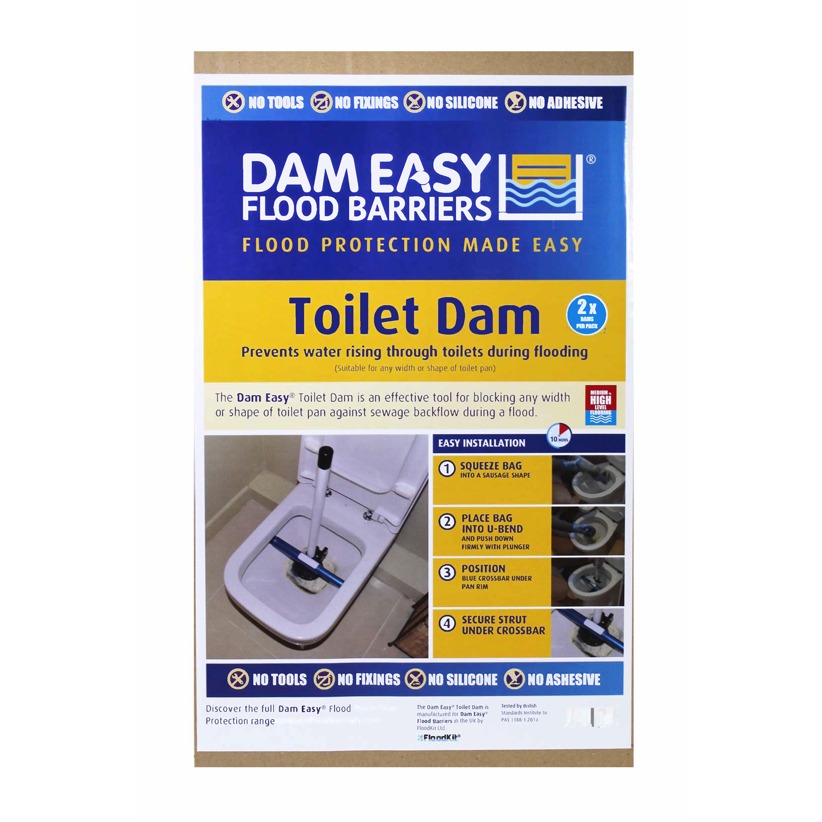 Dam Easy Toilet Dam - Bunnings Australia
