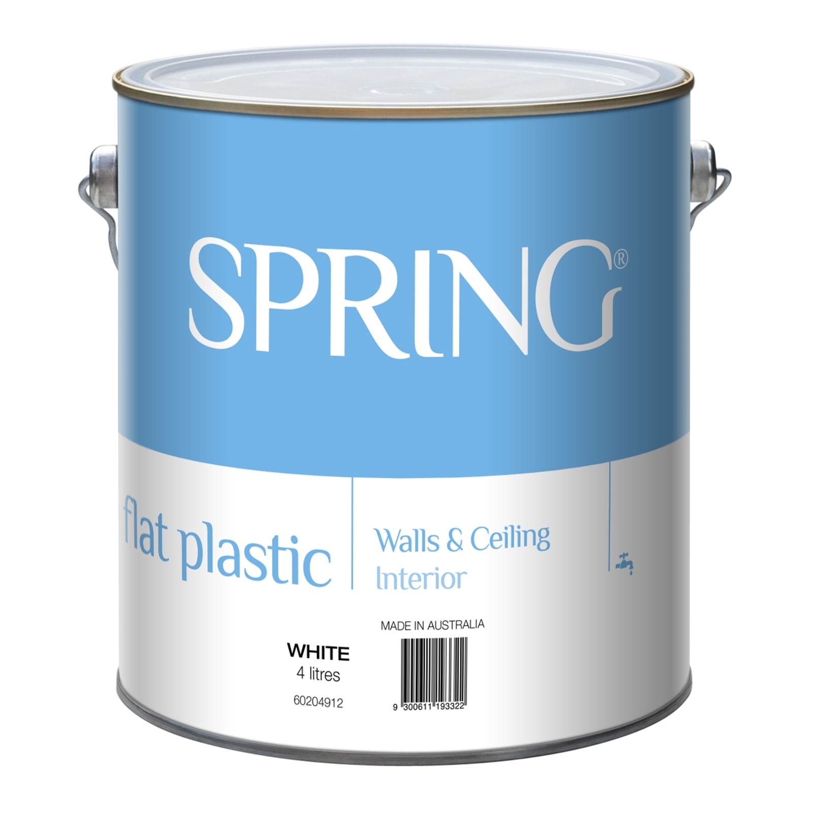 Spring 4L Flat White Interior Paint - Bunnings Australia