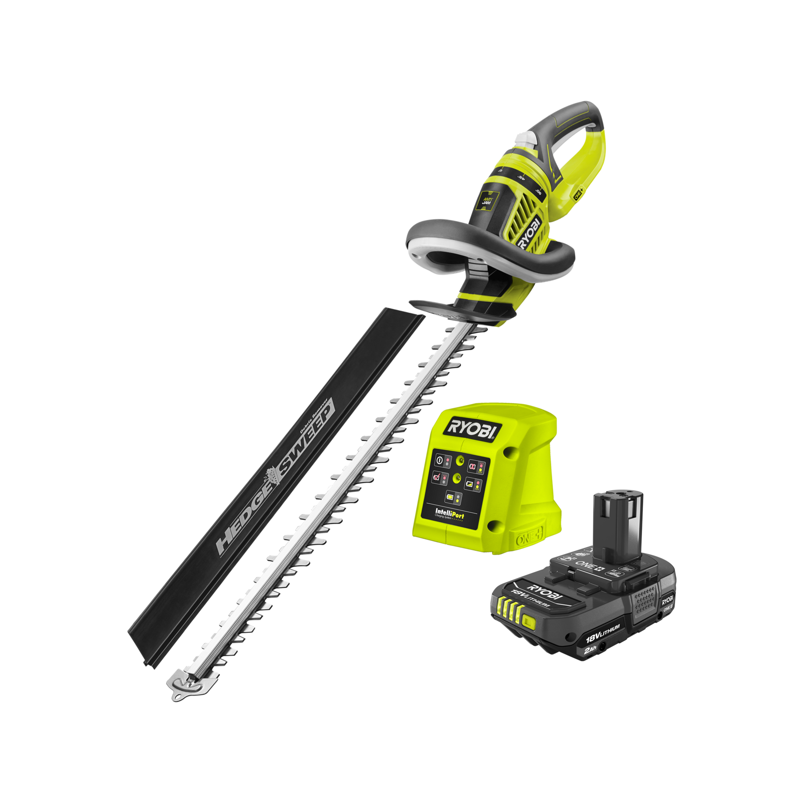 Ryobi One+ 18V Cordless 55cm Hedge Trimmer 2.0Ah Kit R18HTR22 ...