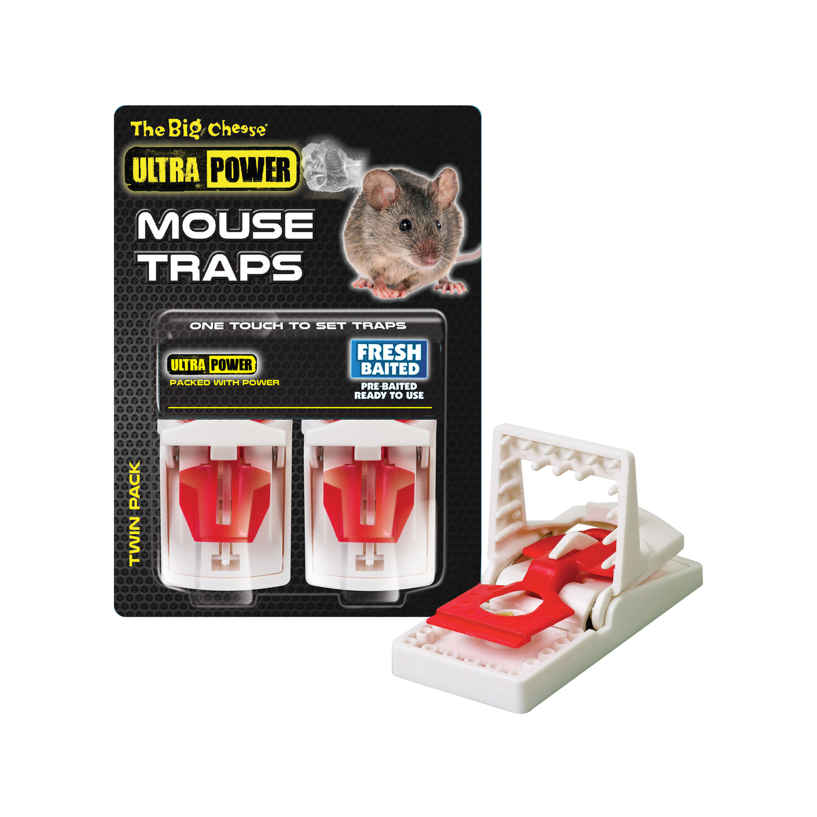 The Big Cheese Ultra Power Mouse Trap - 2 Pack - Bunnings Australia