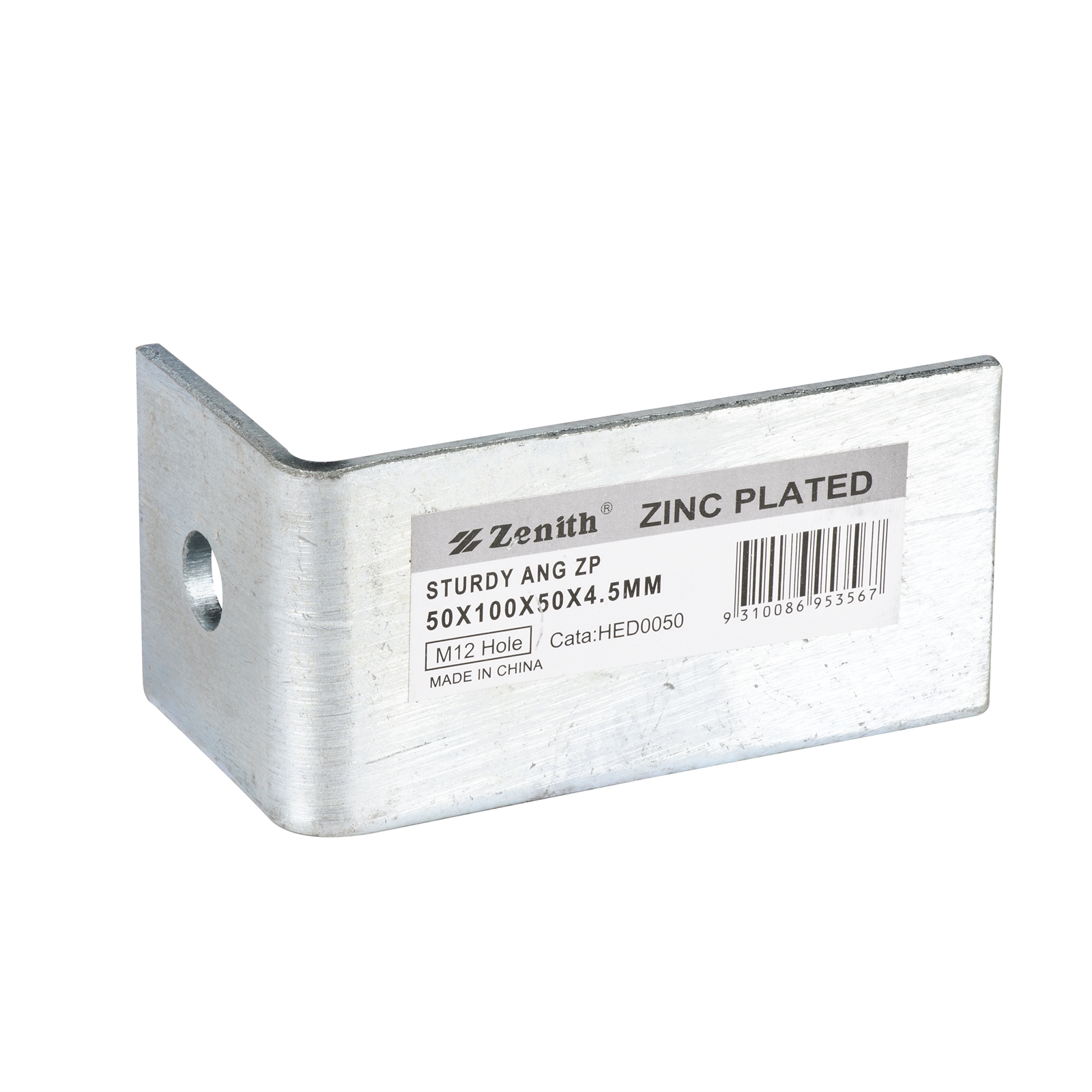 Zenith 50 x 100 x 50mm Zinc Plated Sturdy Angle Bracket - Bunnings ...