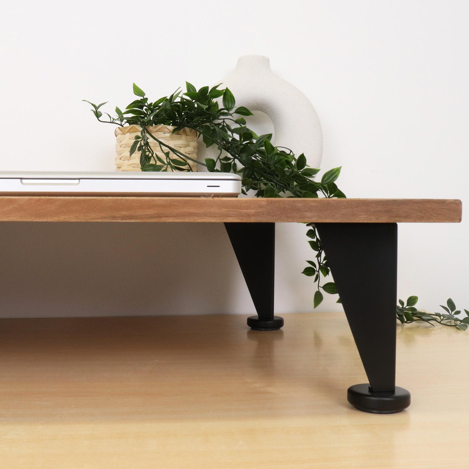 Adoored Black Steel Angled Corner Furniture Leg - Bunnings Australia