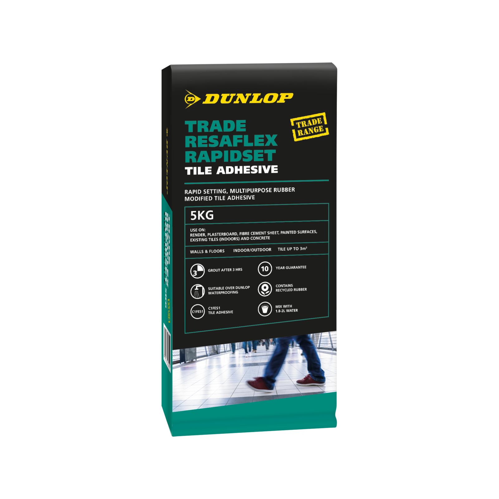 Dunlop 5kg Trade Resaflex Rapidset Tile Adhesive - Bunnings Australia