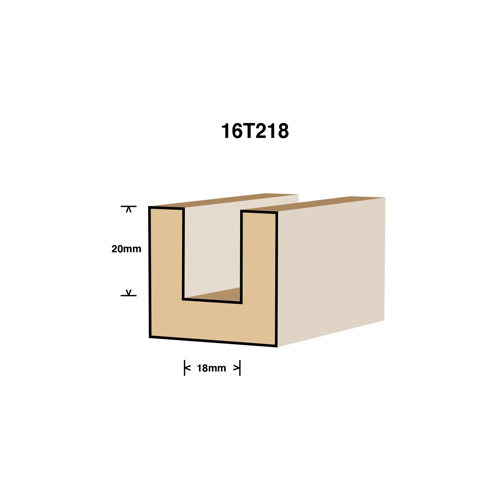 Ultra 6.4 x 18mm Straight Router Bit - Bunnings Australia