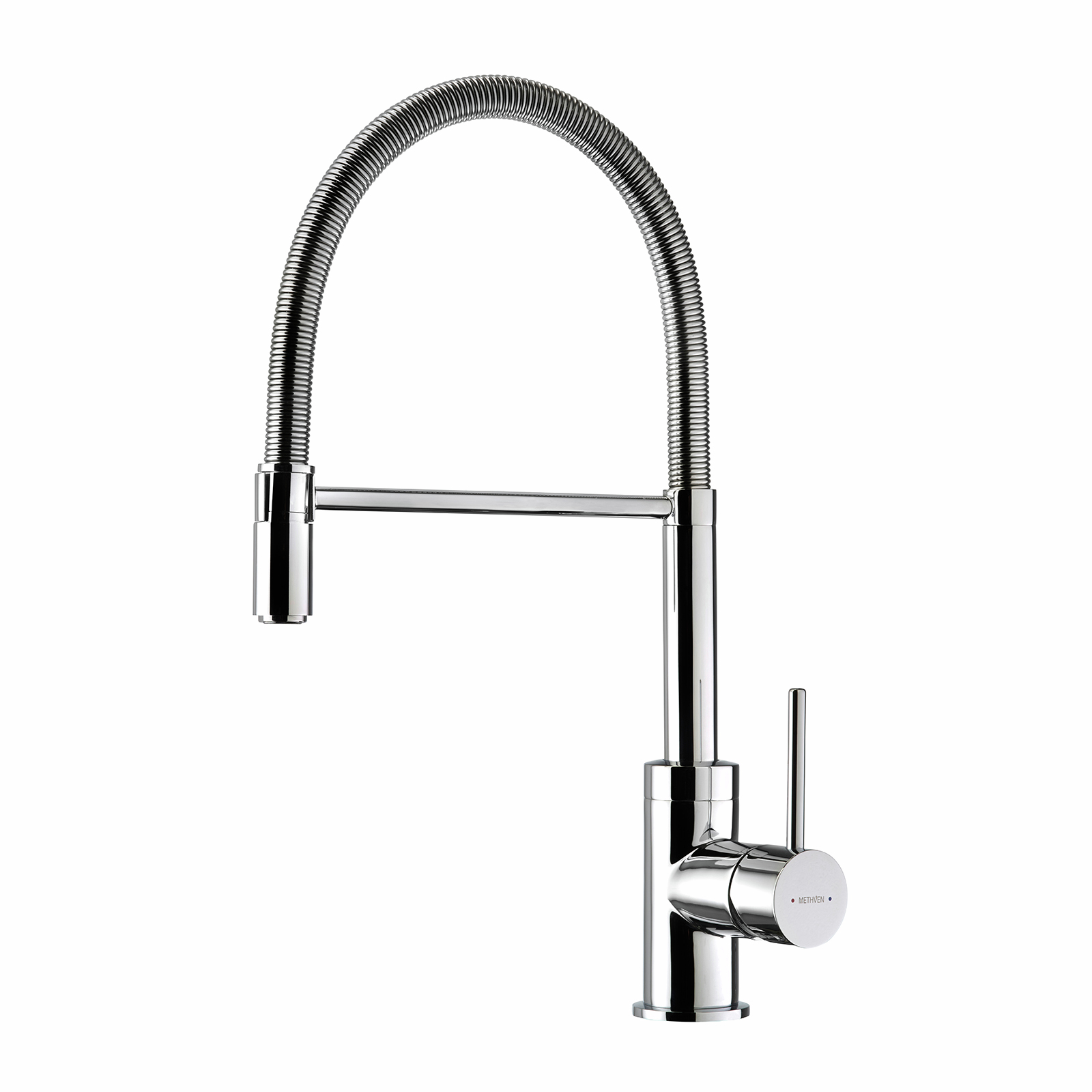 Methven Chrome Spring Pull Down Sink Mixer WELS 4 Star 7.5L/min ...
