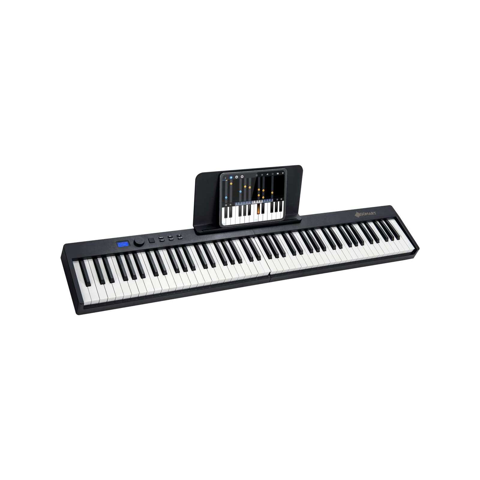 Costway 88-Key Electronic Keyboard Digital Piano w/Bluetooth, Black ...