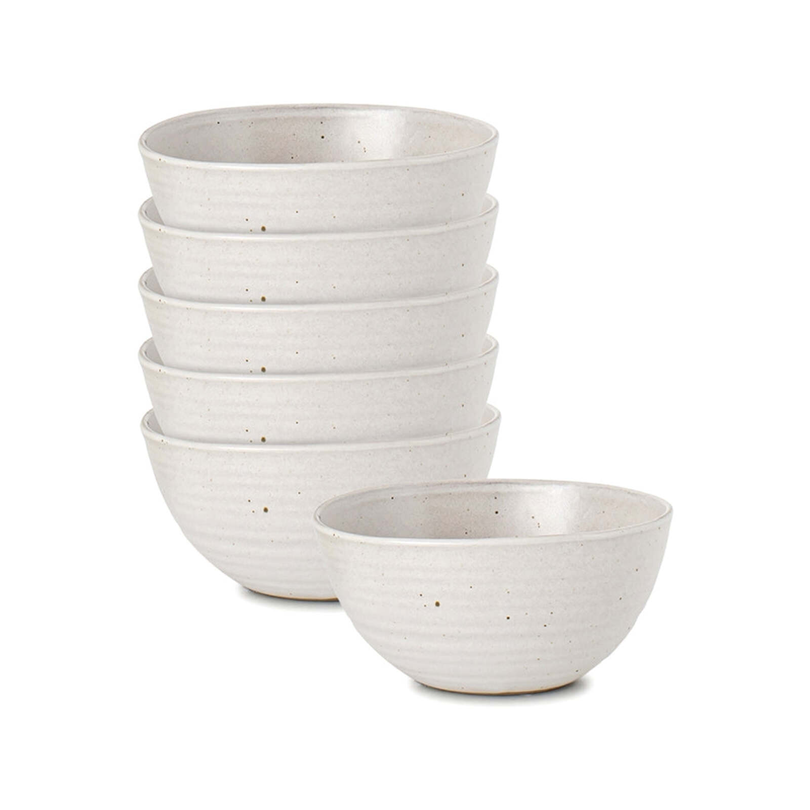 Mia Rice Bowls 12.5 x 5cm - Set of 6 - Natural - Bunnings Australia
