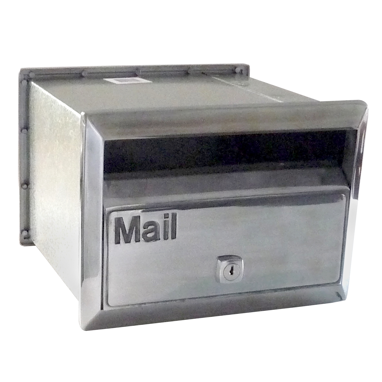 Velox 230mm Polished Silver Flexi Front Open Letterbox - Bunnings Australia