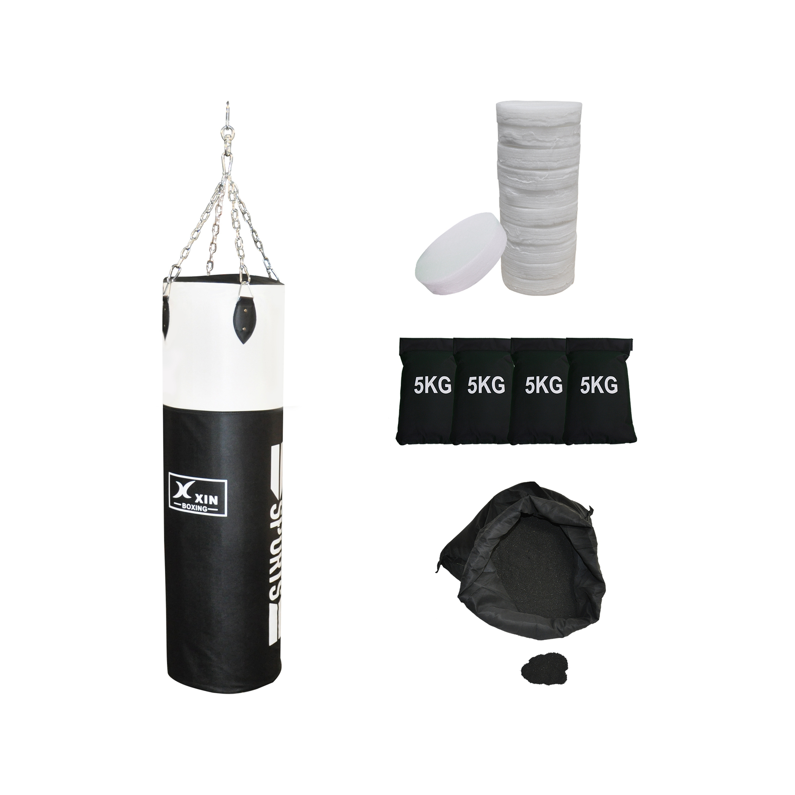 Xin 20kg to 40kg Weight ajustable Solid Filled Heavy Duty Boxing ...
