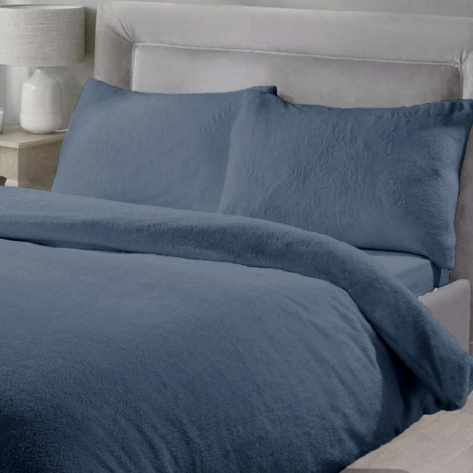 Luxor Single Ocean Teddy Fleece Soft Warm Quilt Doona Duvet Cover Set ...