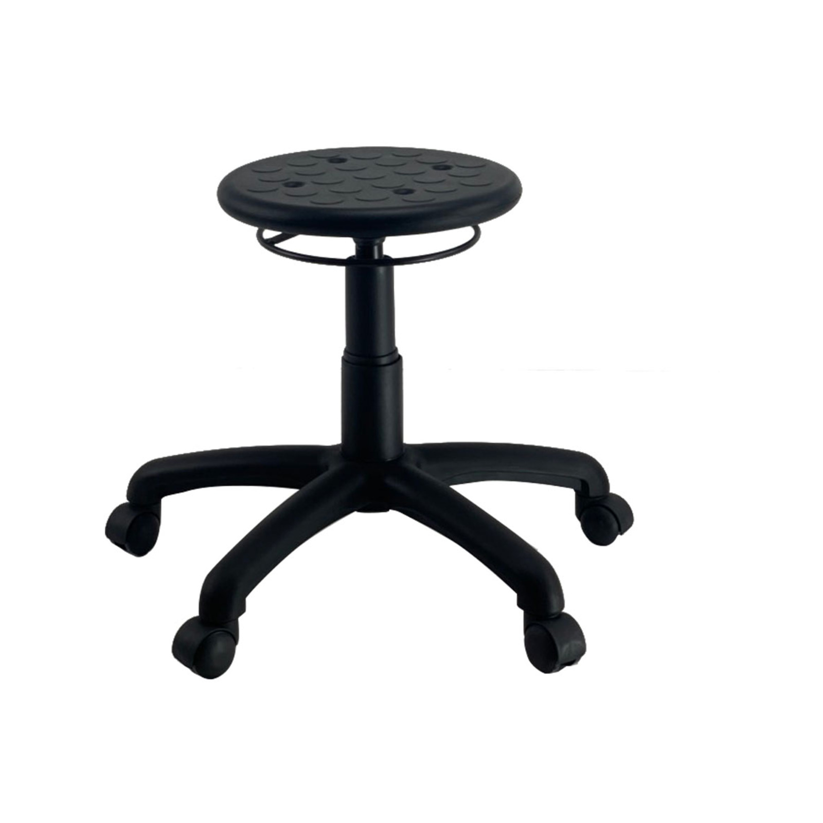 GOLDSTEIN Round Office Lab Stool Nylon Base - Bunnings Australia