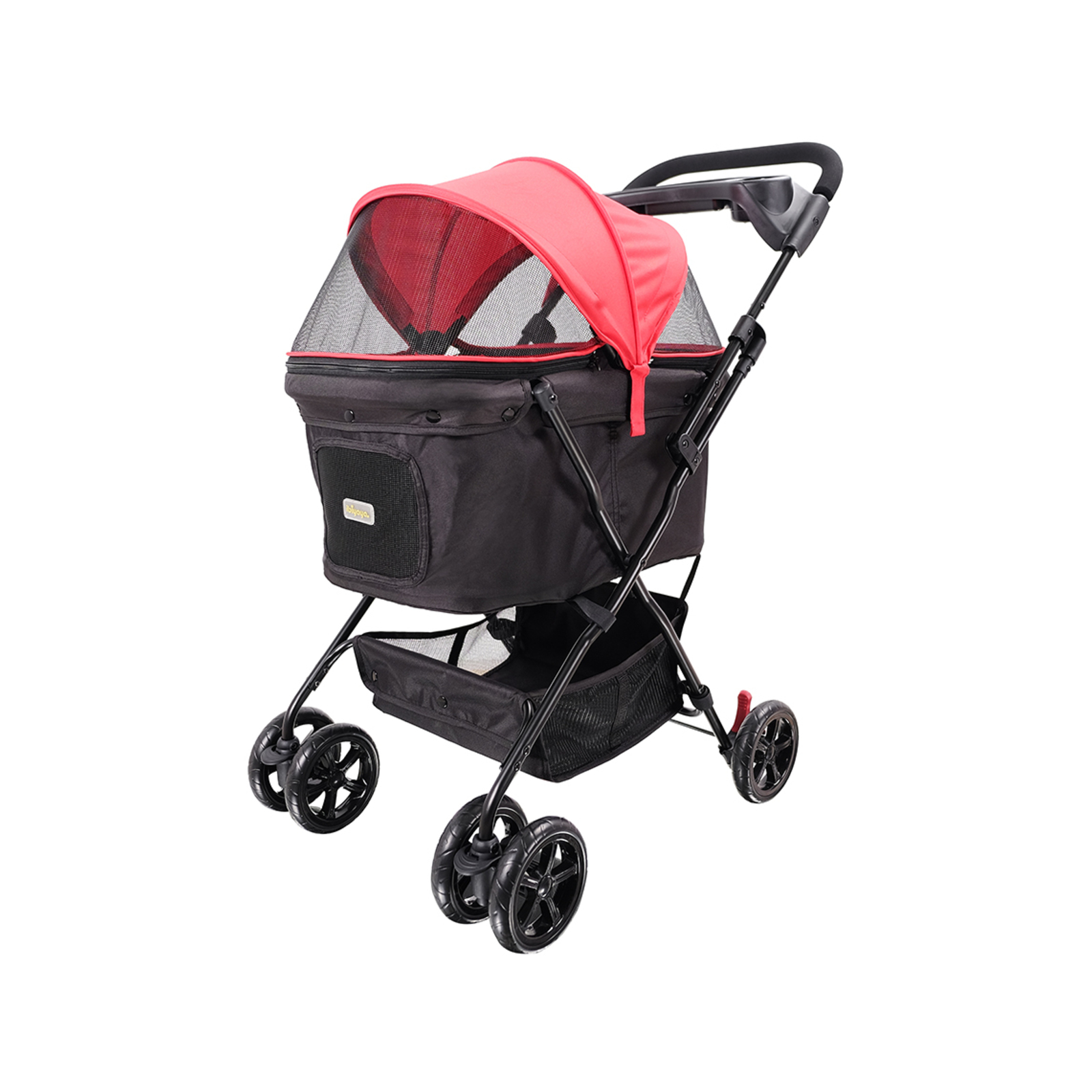 Ibiyaya Easy Strolling Pet Buggy for Cats & Dogs up to 20kg - Rouge Red ...