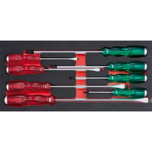 Sidchrome 8 Piece Thru-Tang Acetate Screwdriver Custom Kit Set ...