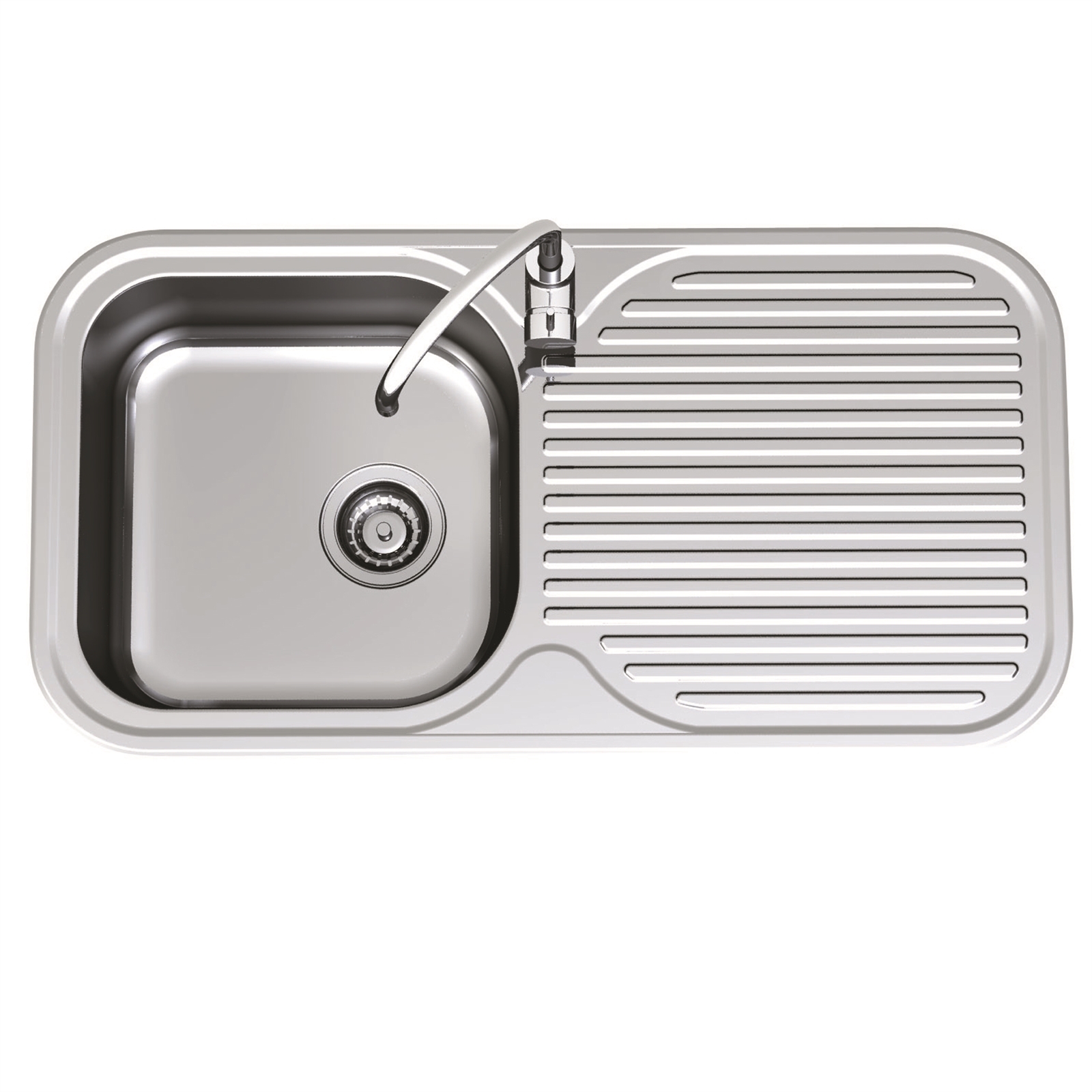 Clark Advance Single Left Hand Bowl Sink with 1 Tap Hole - Bunnings ...