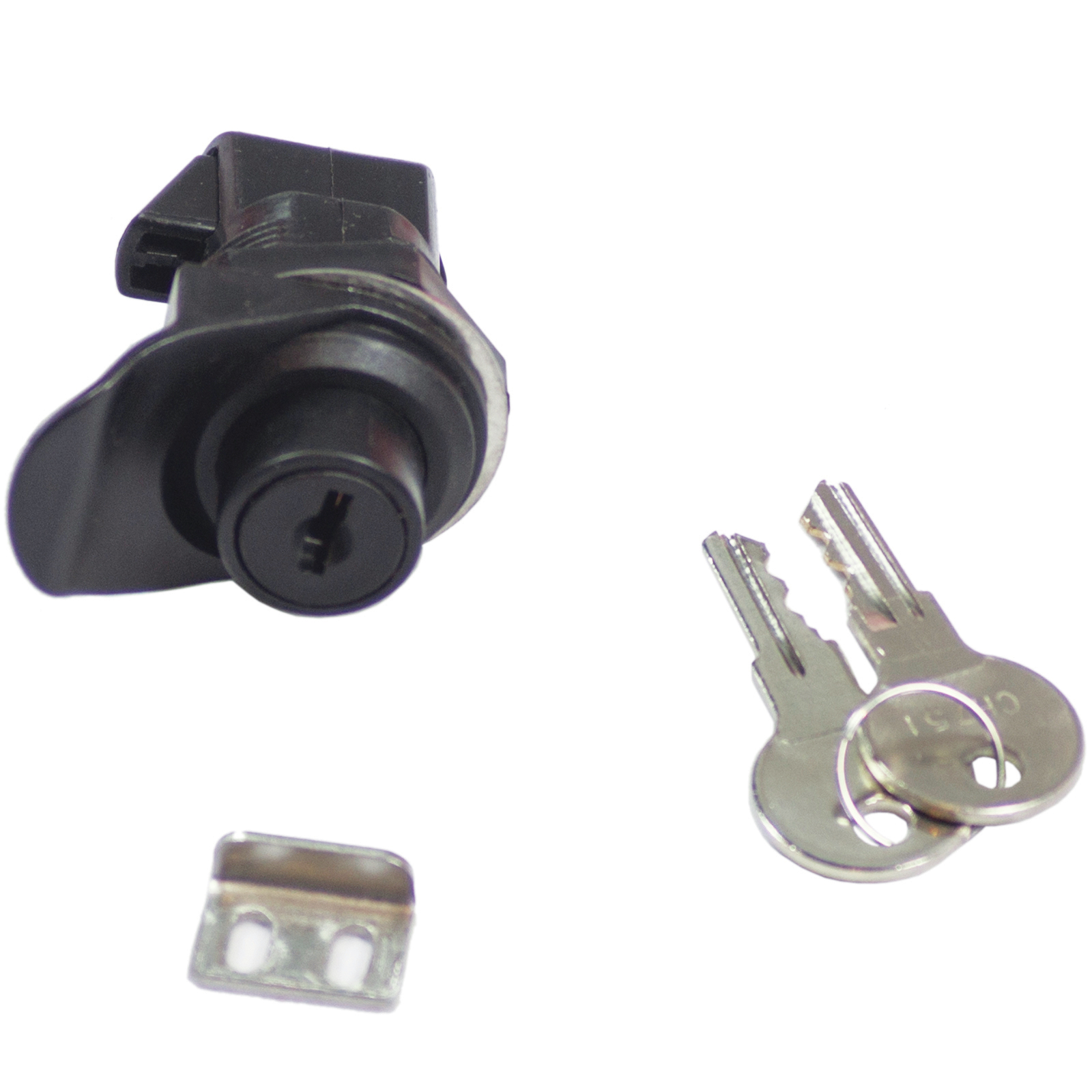 Goliath Black ABS Plastic Push Button Locking Latch - Bunnings Australia