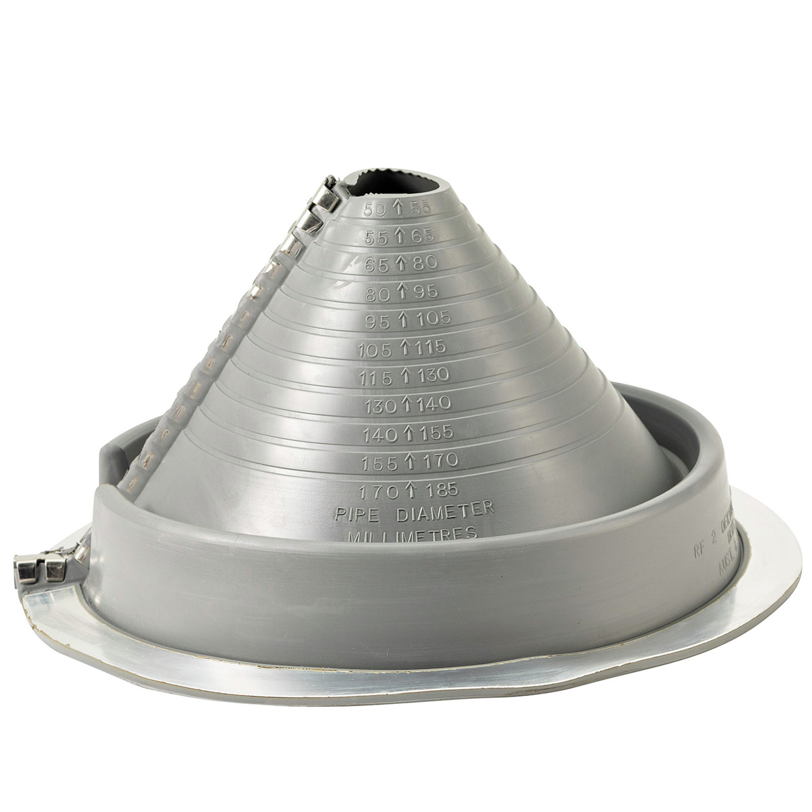 Deks 50 - 185mm Grey Dektite Retrofit Roof Flashing - Bunnings Australia