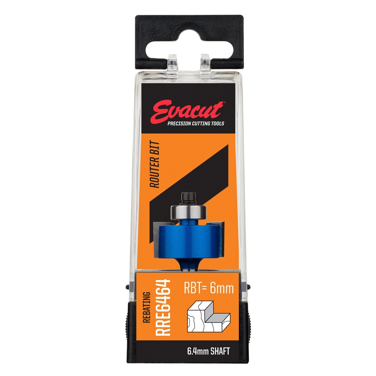 Evacut 6 x 4mm Rebating Router Bit With 6.4mm Shaft - Bunnings New Zealand