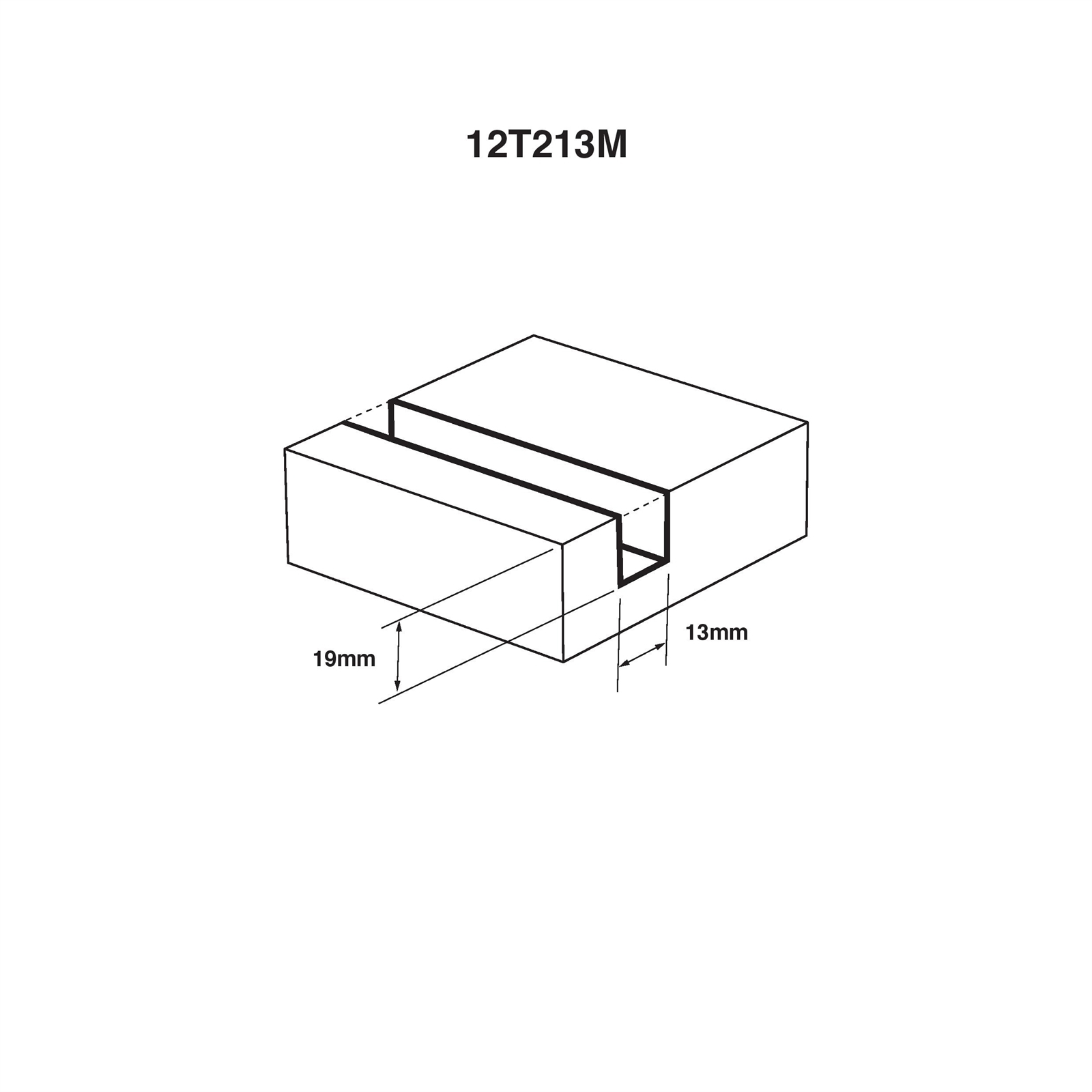 CRAFTMASTER 13mm Straight 6.4mm Shaft Trade Quality Router Bit ...