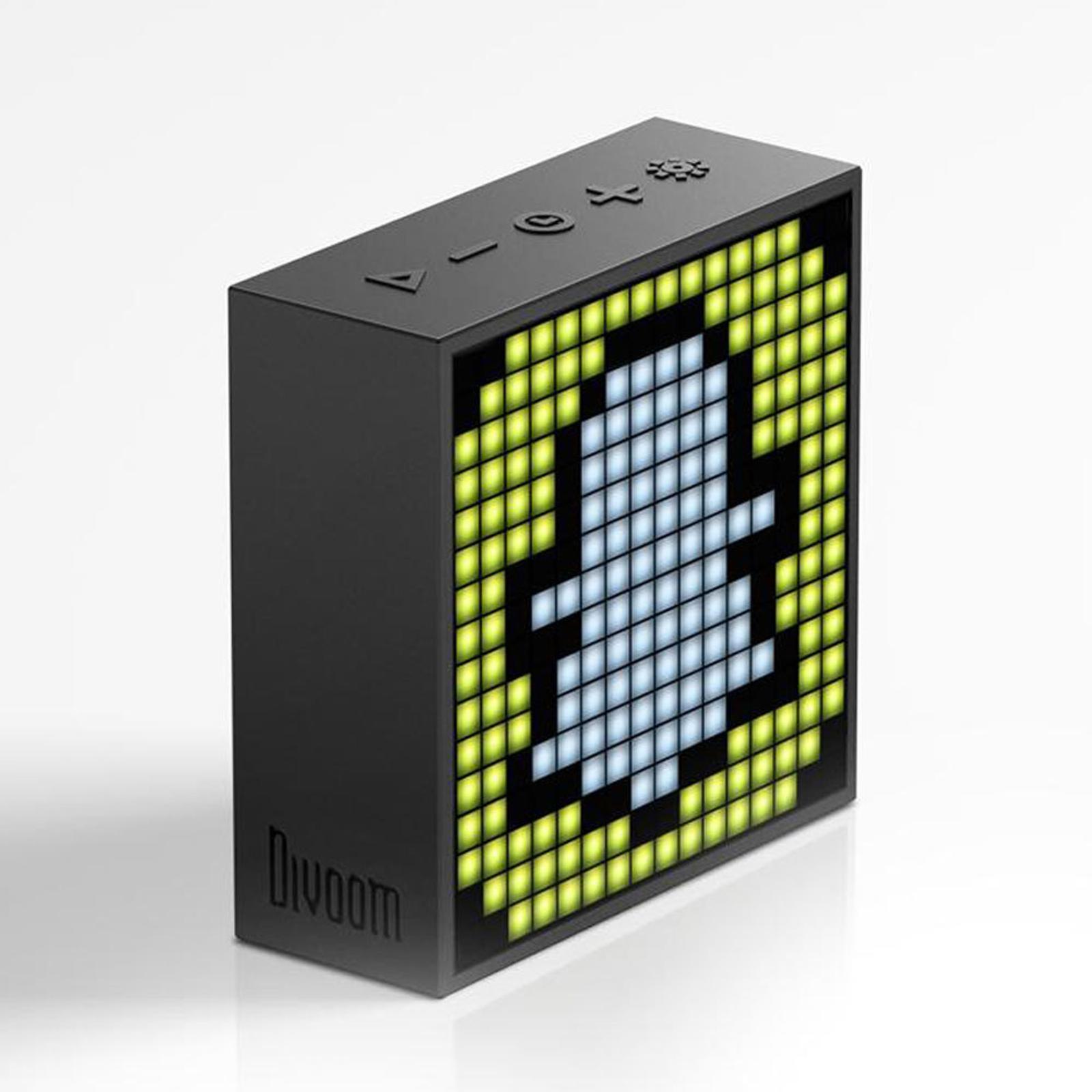 Divoom TimeBox Evo Alarm Clock Bluetooth Speaker w LED Light Pixel Art ...
