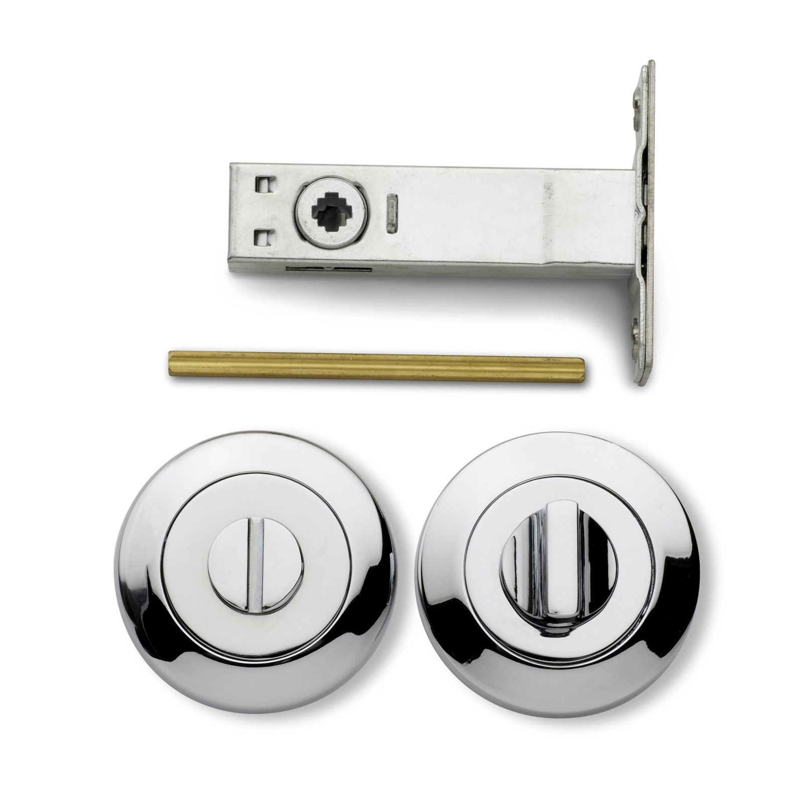 Lemaar Satin Chrome Turn Button Privacy Set - Bunnings Australia