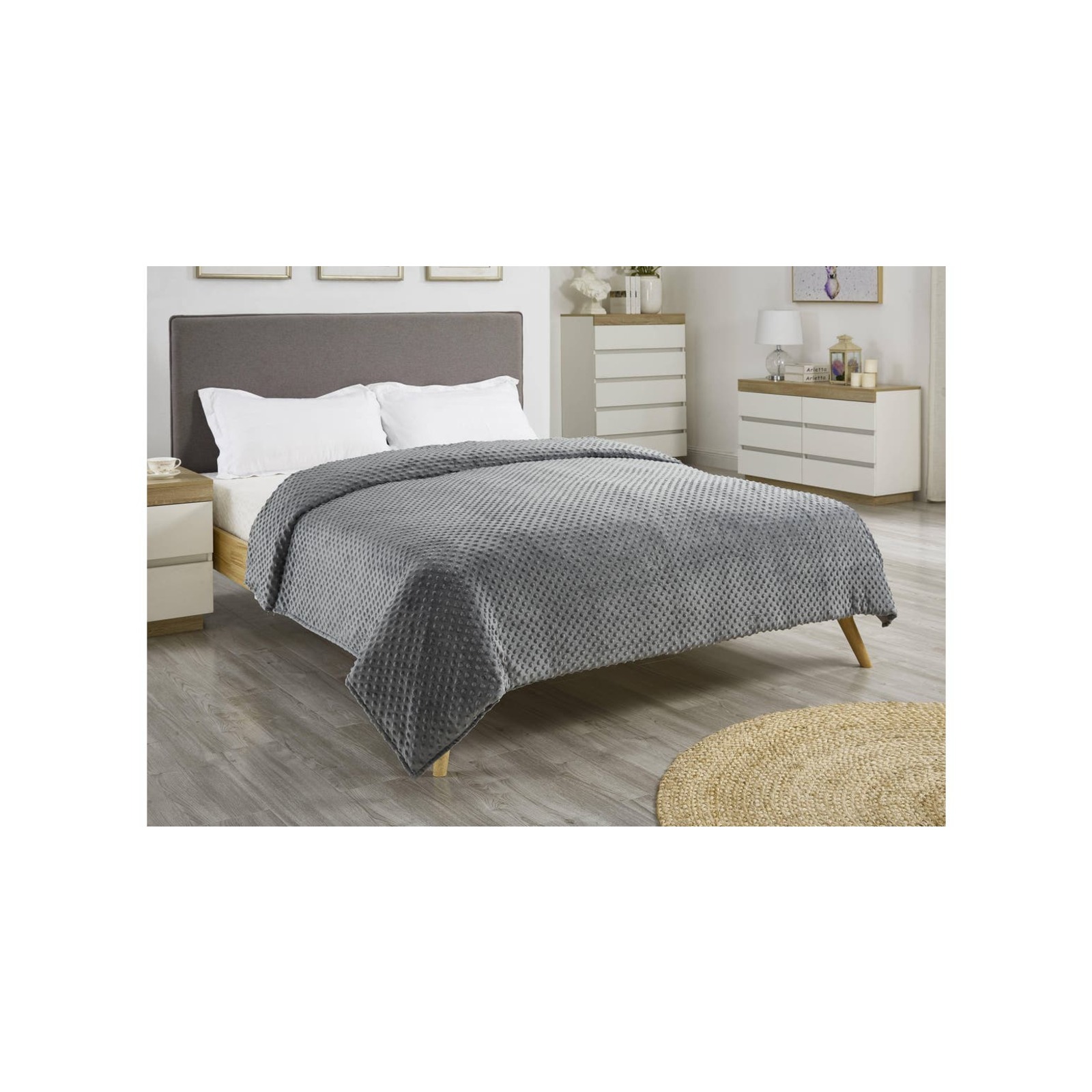 Solace Sleep Calming Weighted Blanket/ Doona 9.1 kg for Anti-Anxiety ...