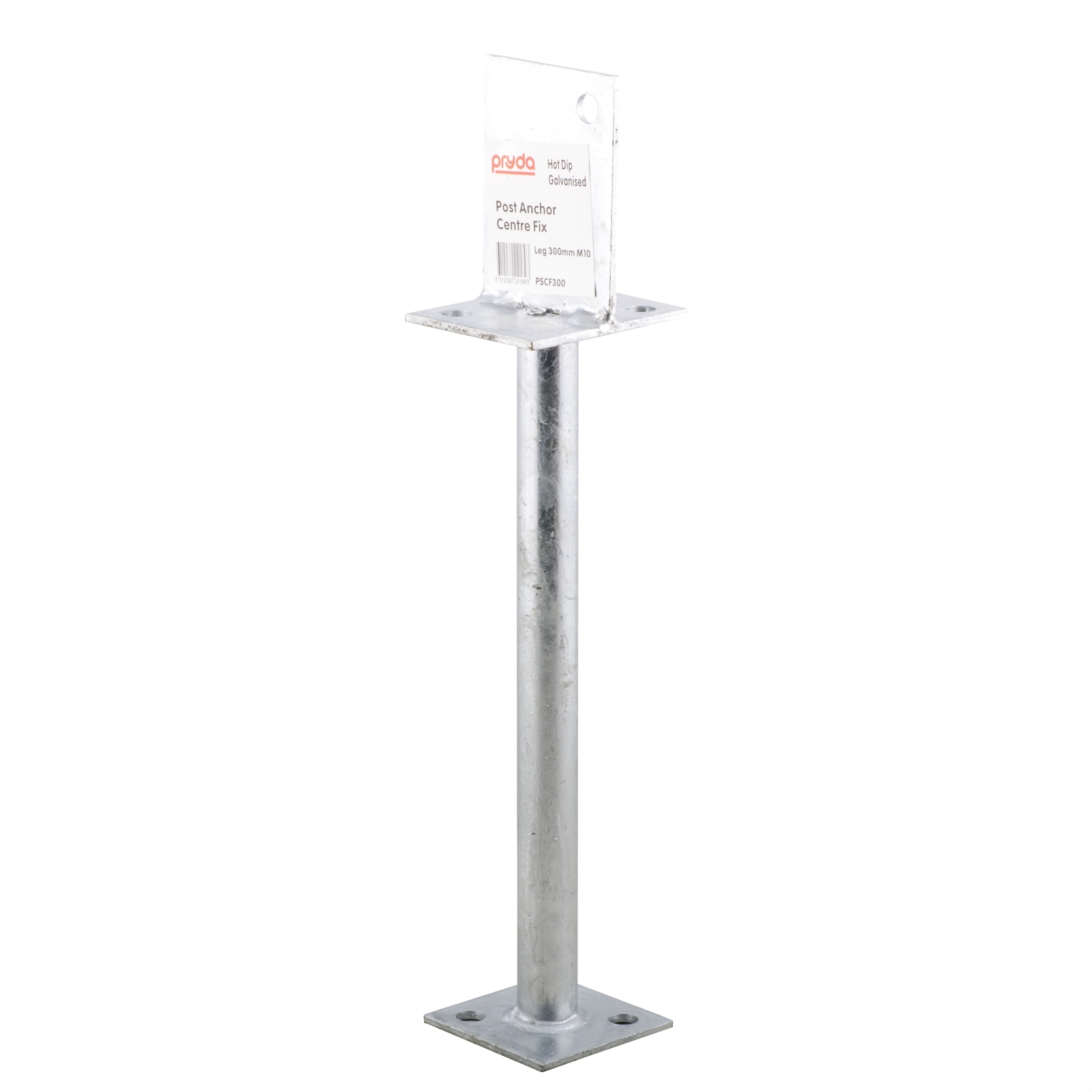 Pryda Post Anchor Centre Fix 300mm M10 - Bunnings Australia