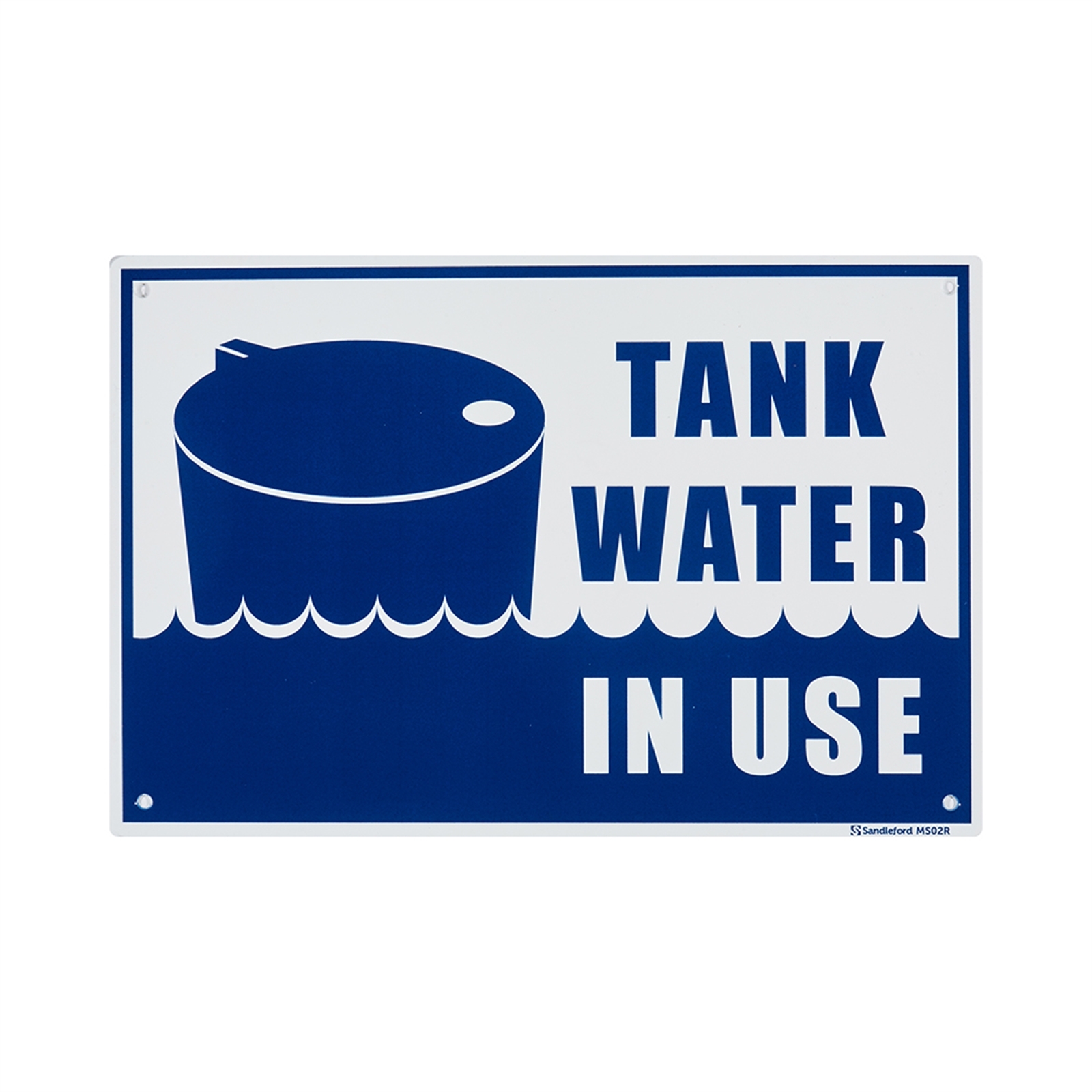Sandleford 300 x 200mm Tank Water In Use Plastic Sign - Bunnings Australia