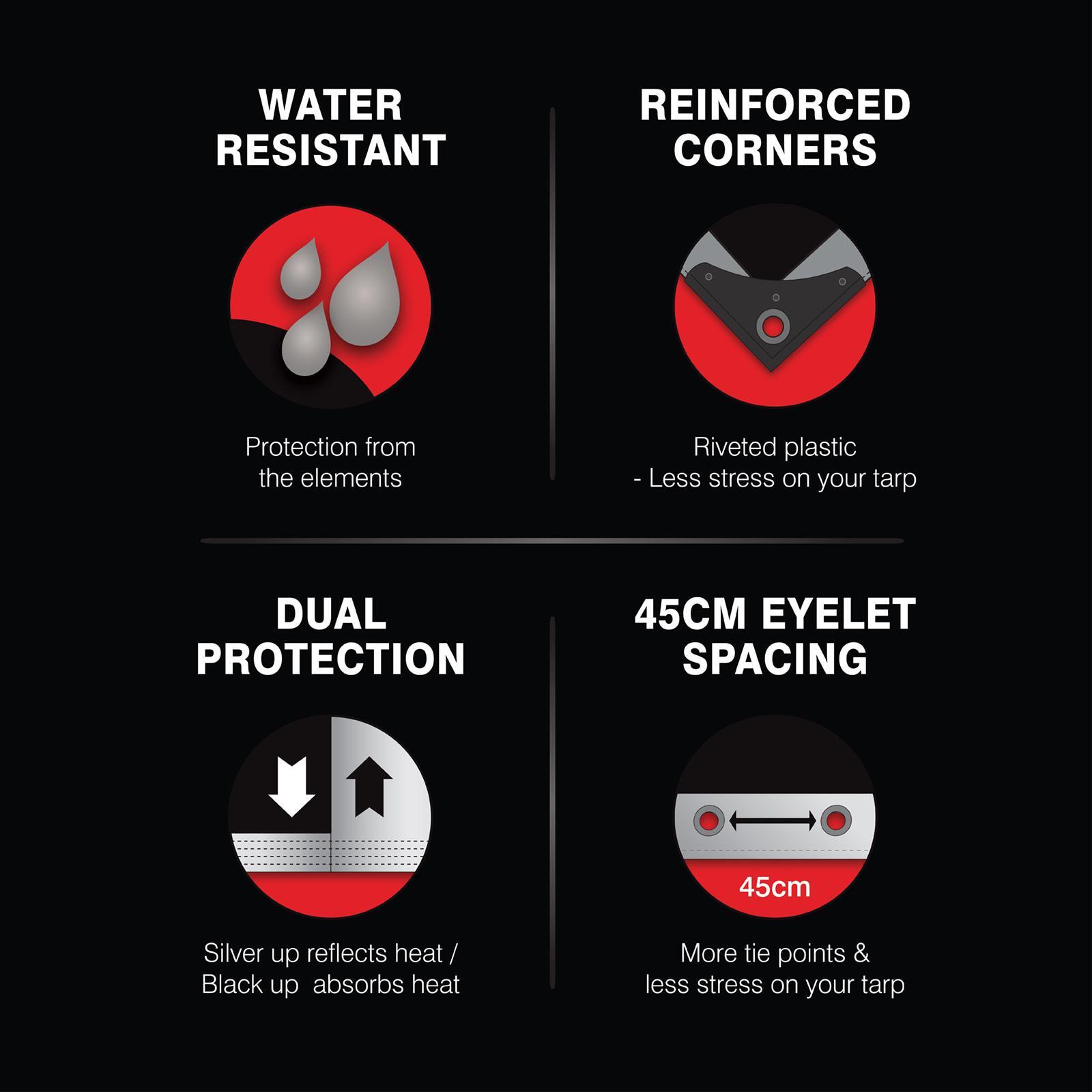 Polytuf 15.2 x 15.2m Extra Heavy Duty Tarpaulin - Bunnings Australia