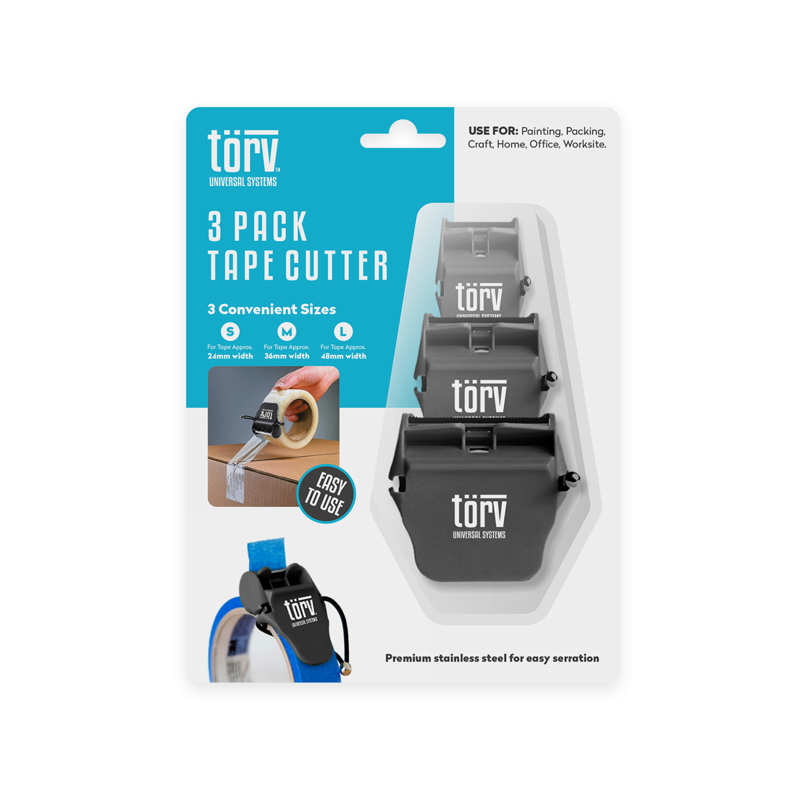 Torv Tape Cutter - 3 Pack - Bunnings Australia