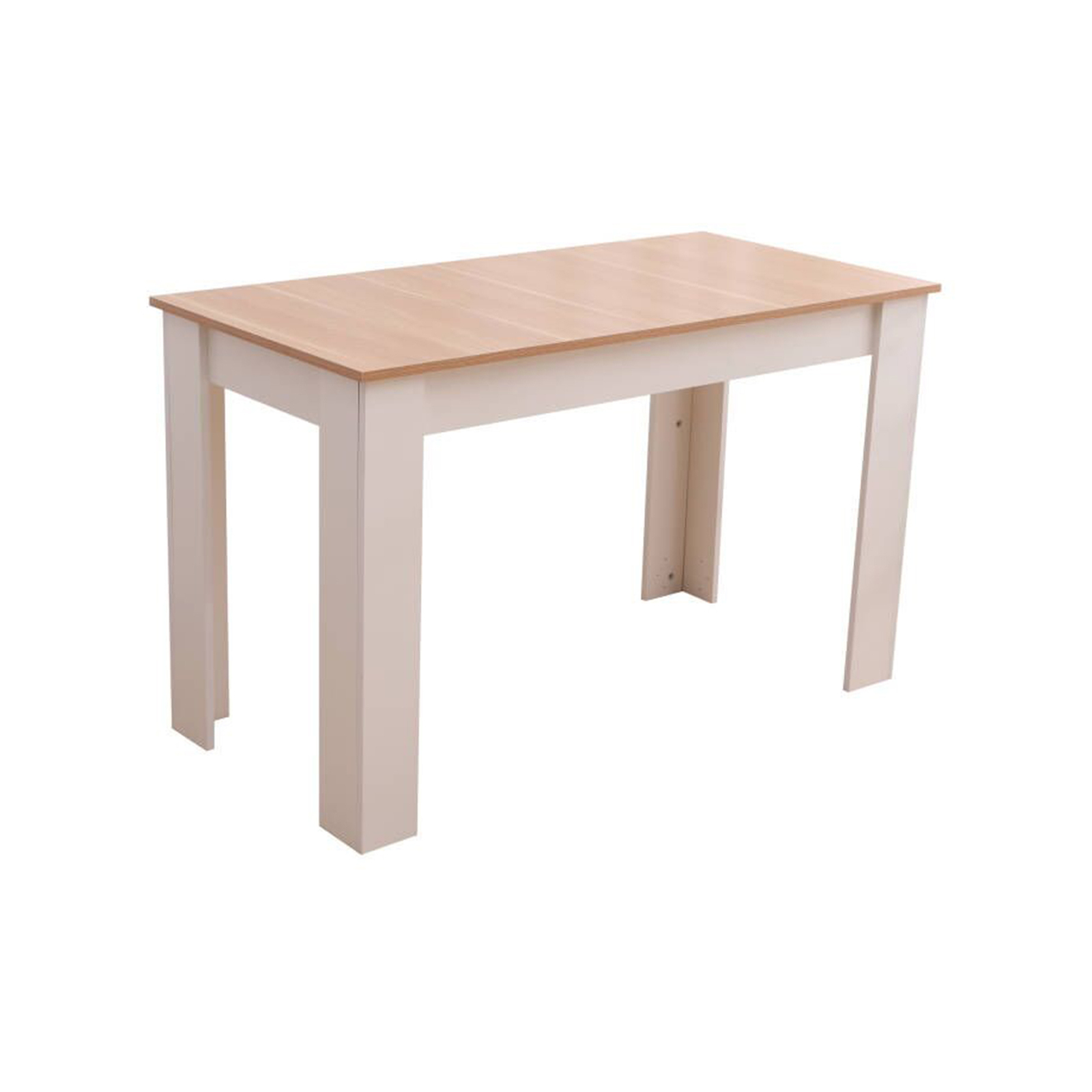 Dining Table Rectangular Wooden 120M-White - Bunnings Australia