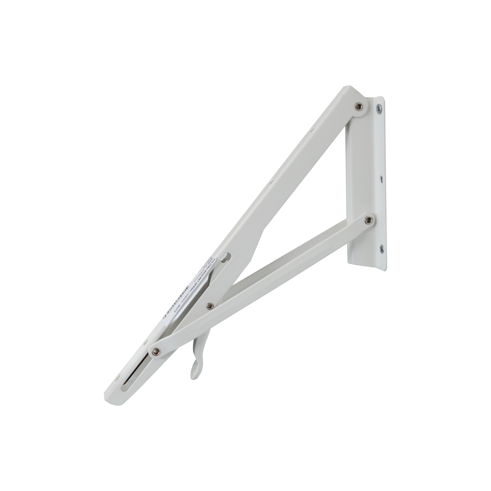 Carinya 300 X 145mm White Spring Loaded Folding Bracket, 56% OFF