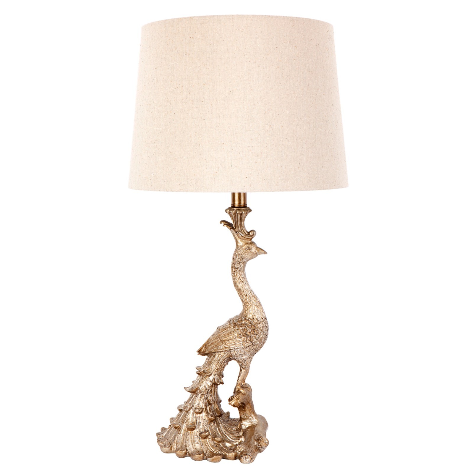 Cafe Lighting Peacock Gold Table Lamp - Bunnings Australia