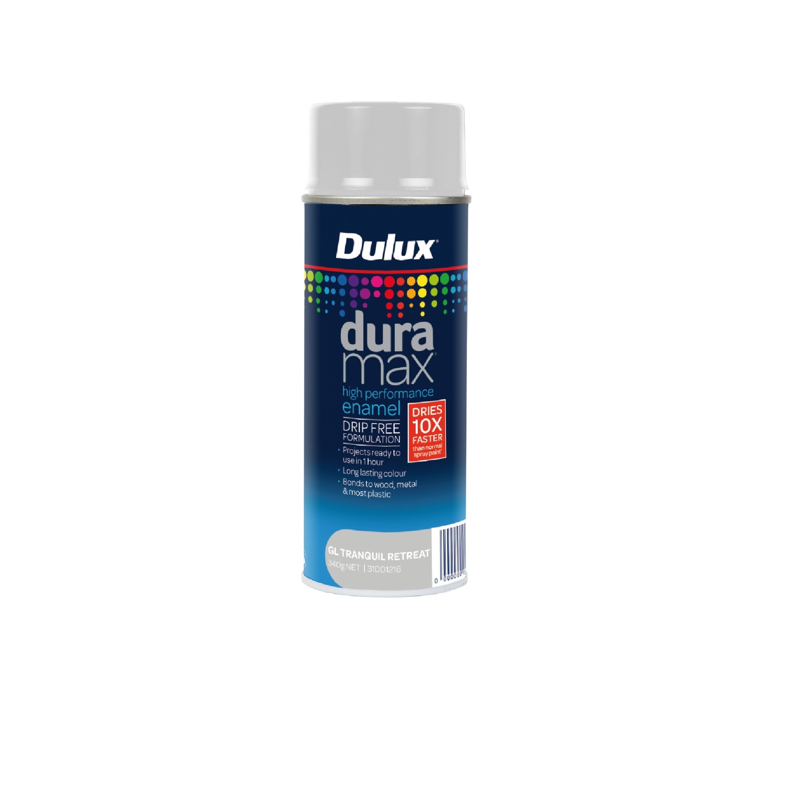 Dulux 340g Duramax Gloss Tranquil Retreat Spray Paint - Bunnings Australia
