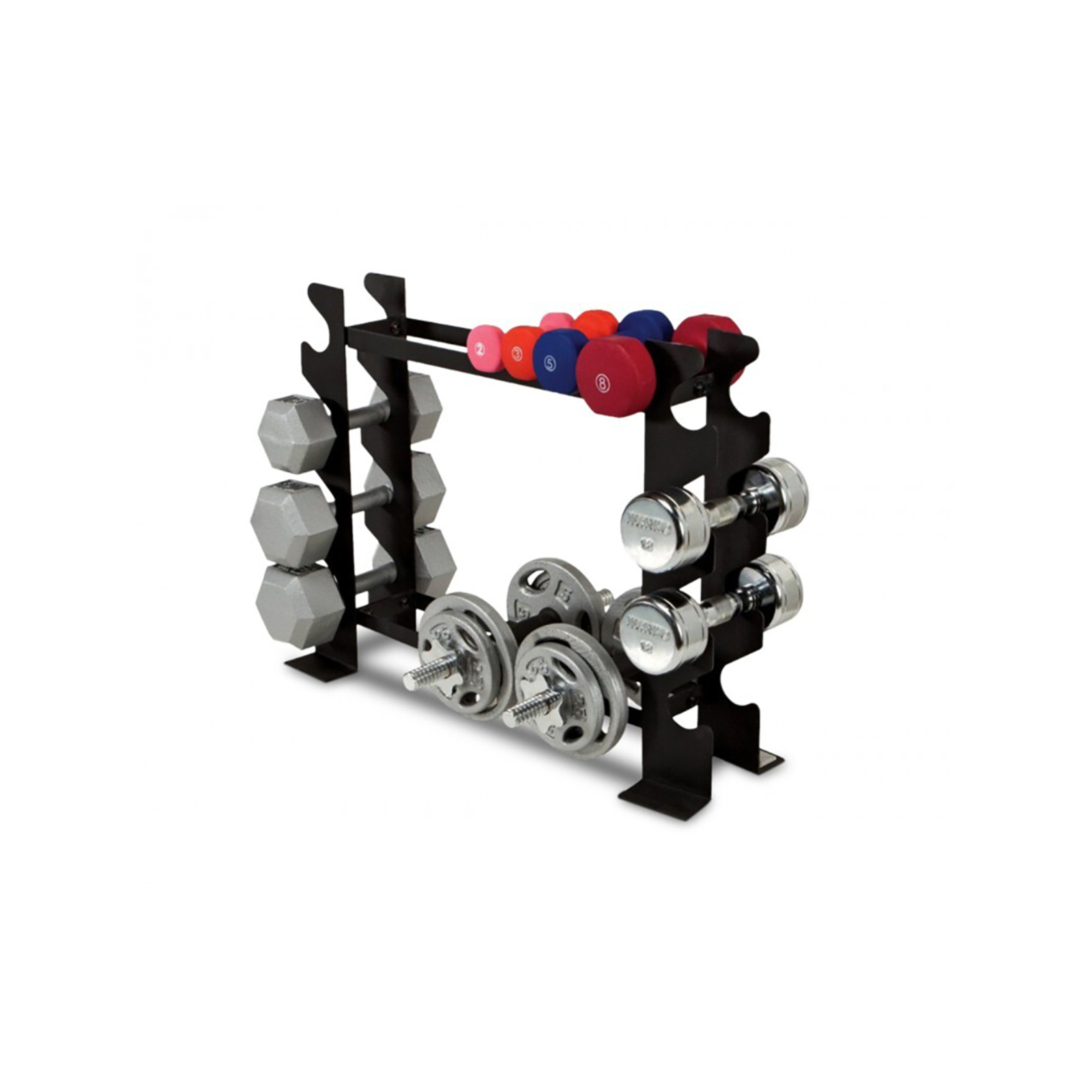 Marcy 8 Pair Heavy Duty Gym Dumbbell Rack Holder Square - Bunnings ...