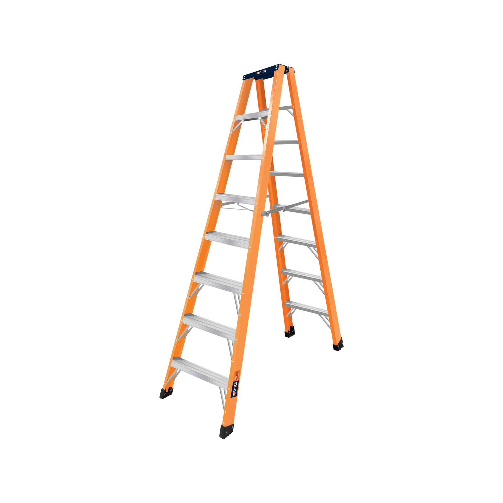 CITECO 2.4m 150kg Industrial Double Sided Fibreglass Ladder - Bunnings ...