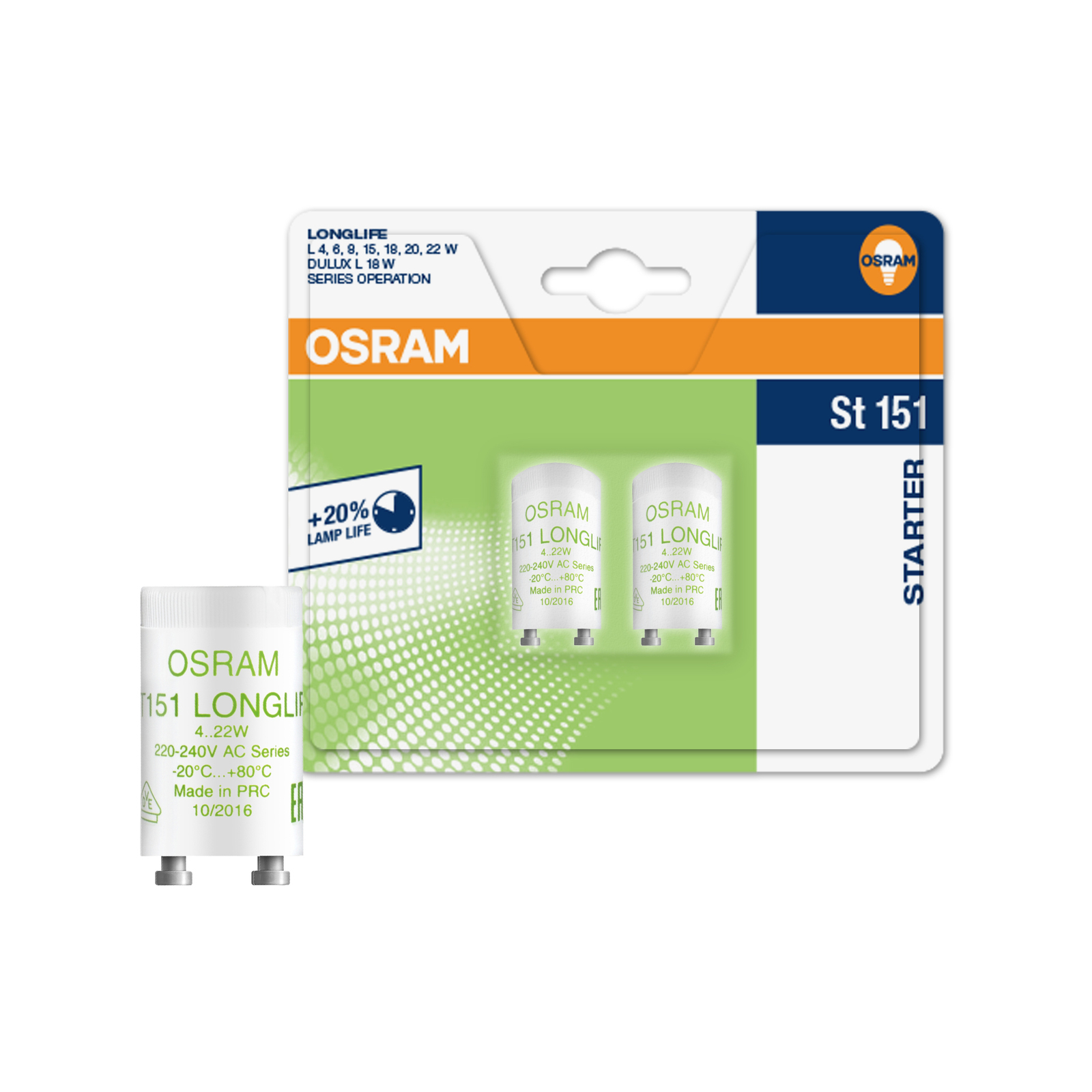 Osram Fluorescent Tube Starter - 2 Pack - Bunnings Australia