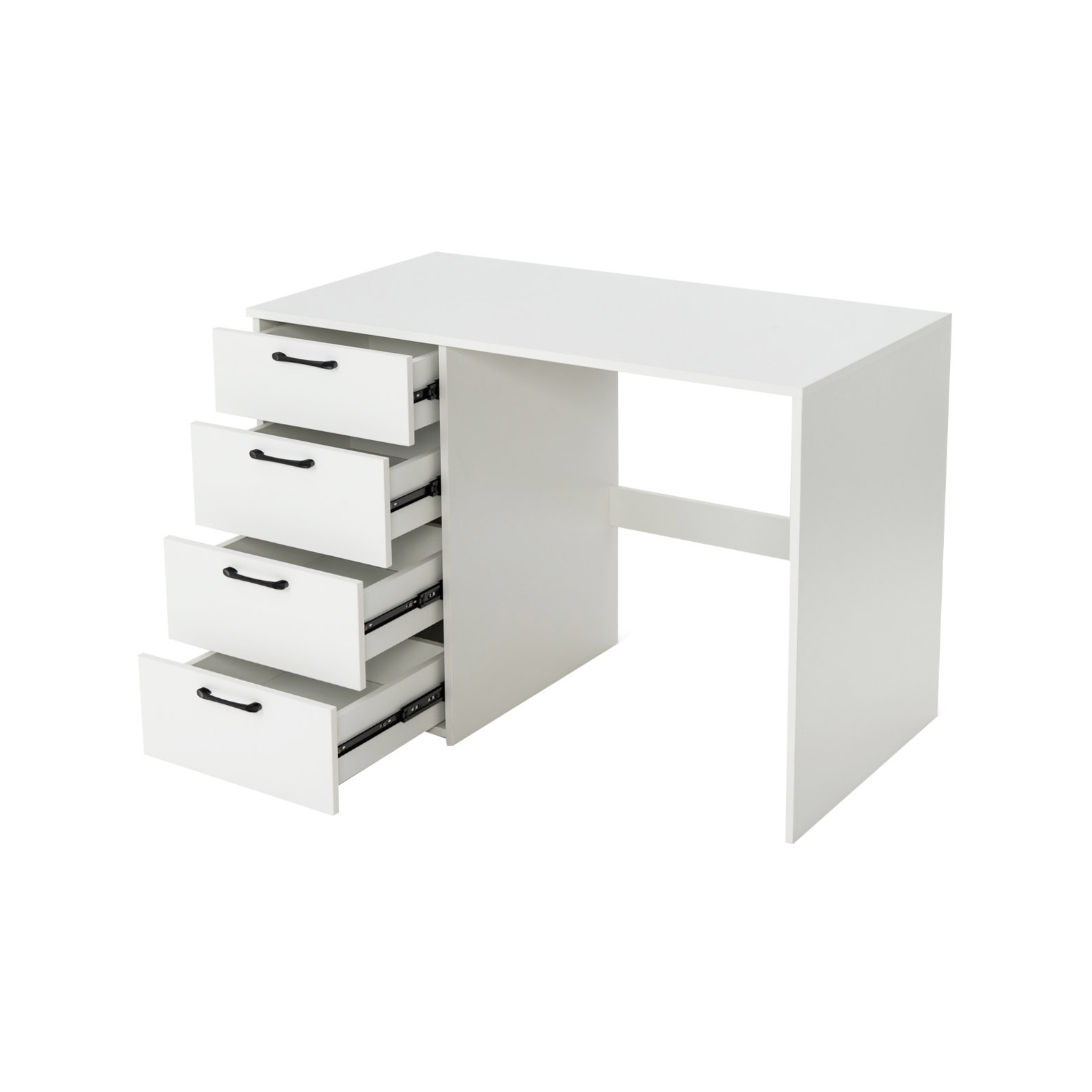 Costway 4-Drawer Computer Desk Home Office White - Bunnings Australia