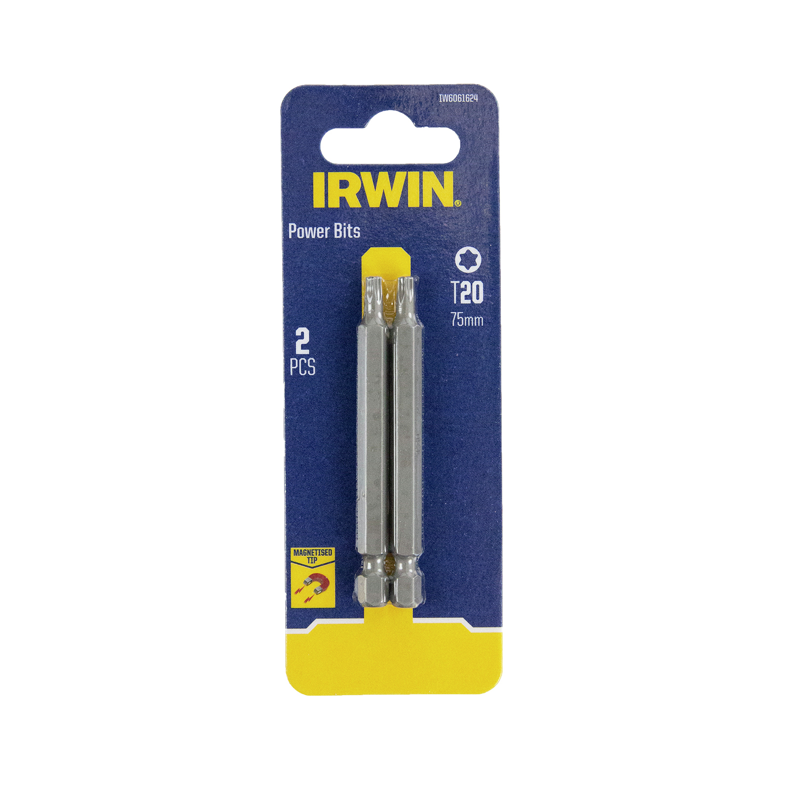 IRWIN 75mm T20 Magnetic Power Bit - 2 Pack - Bunnings Australia