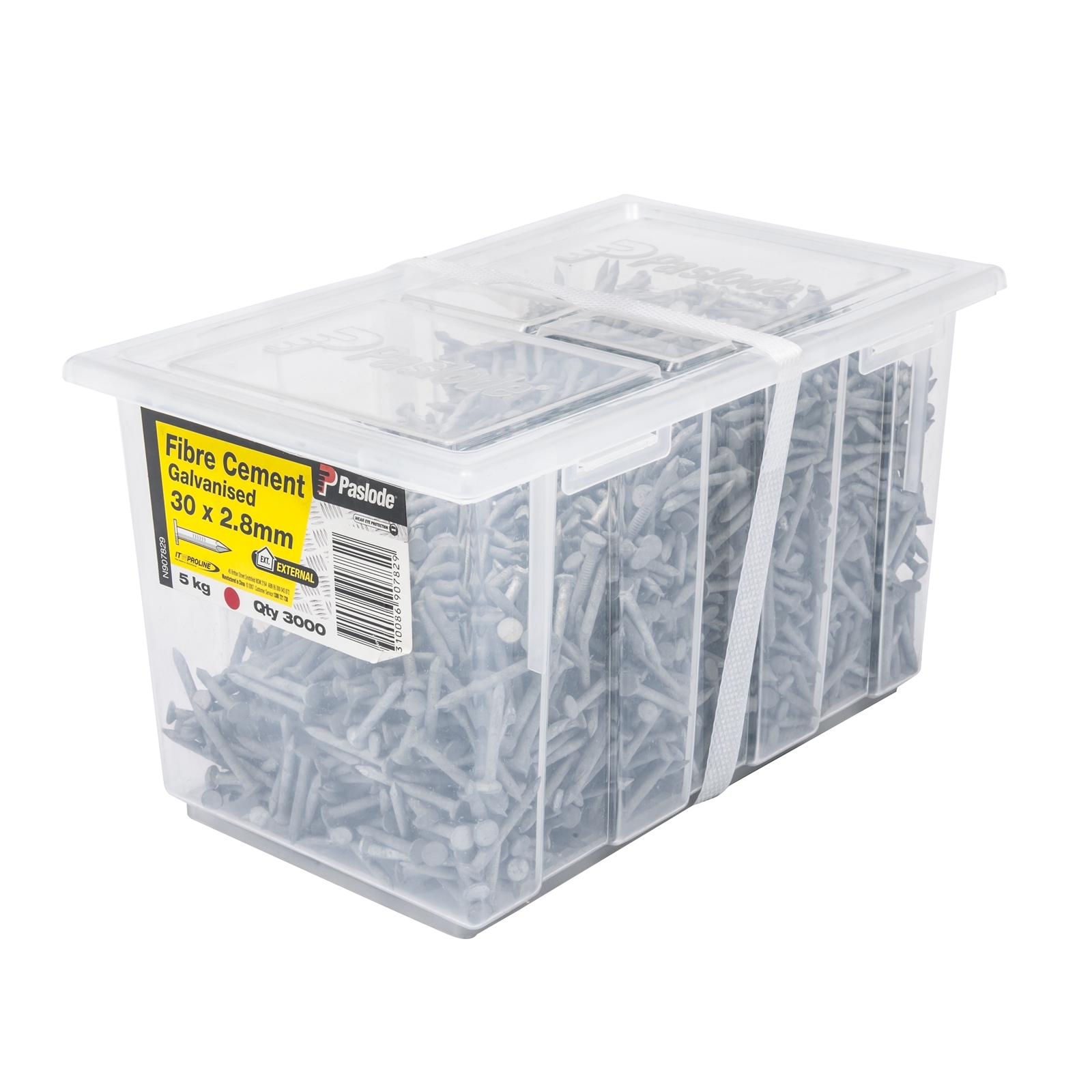 Paslode 30 x 2.8mm 5kg Galvanised Fibre Cement Nails - 3000 Pack ...