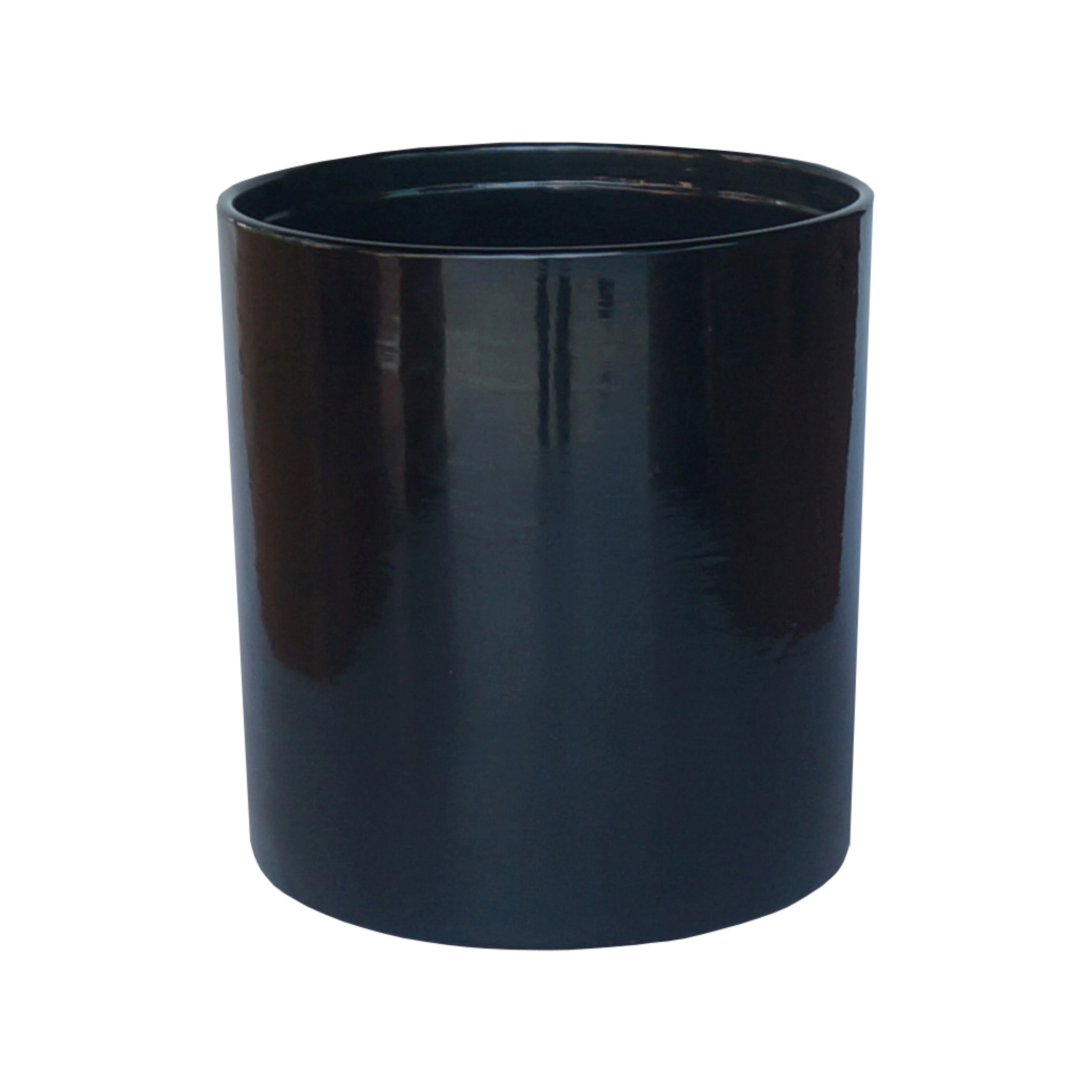 Northcote Pottery 25cm Black Ava Cylinder Pot - Bunnings Australia