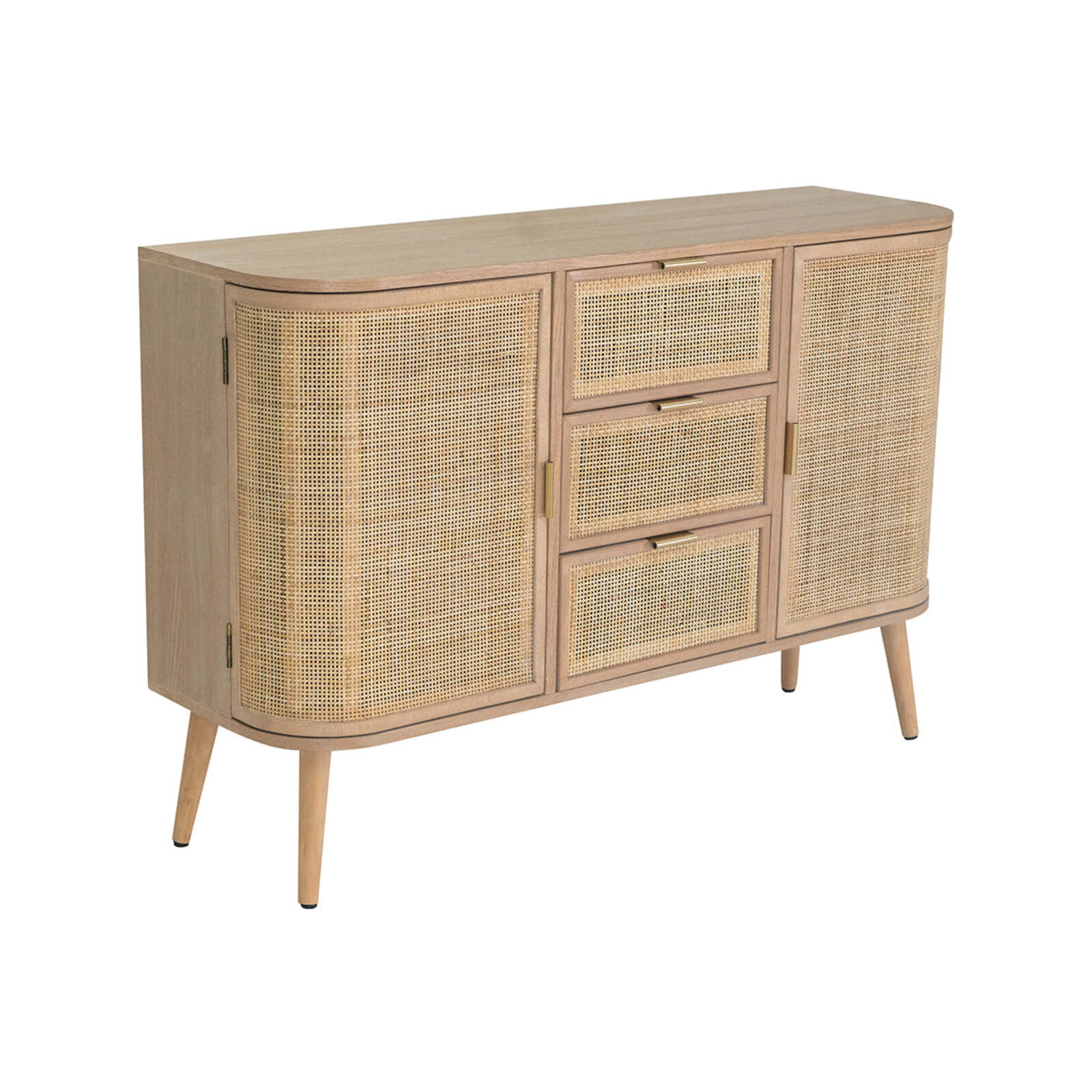 Sleek Scandi Rattan Sideboard - Bunnings Australia