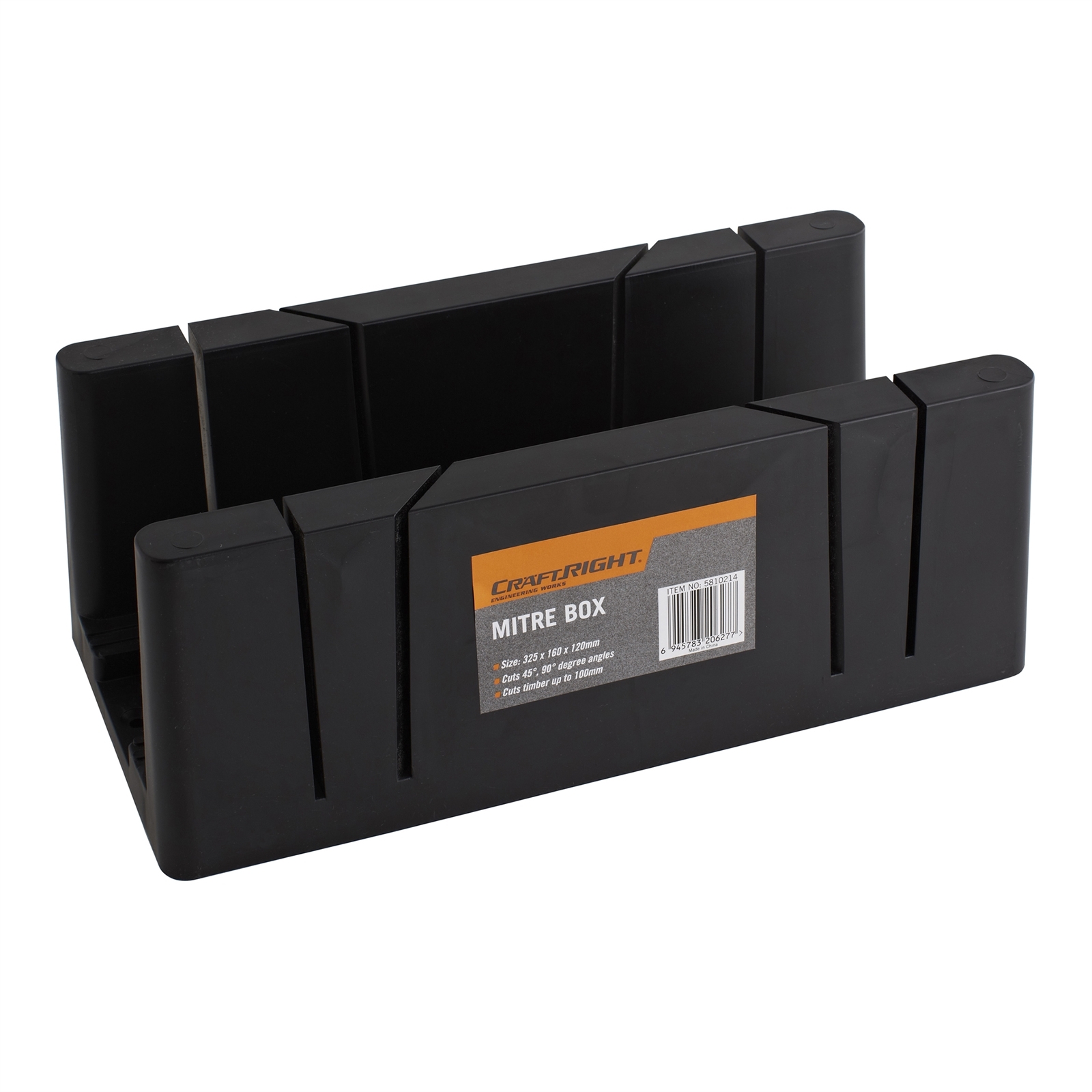 Craftright 325 x 160 x 120mm Maxi Plastic Mitre Box - Bunnings Australia