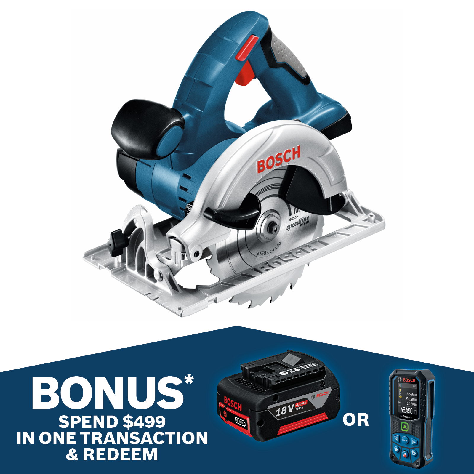 Bosch Professional 18V 165mm Li-ion Professional Circular Saw - Skin ...