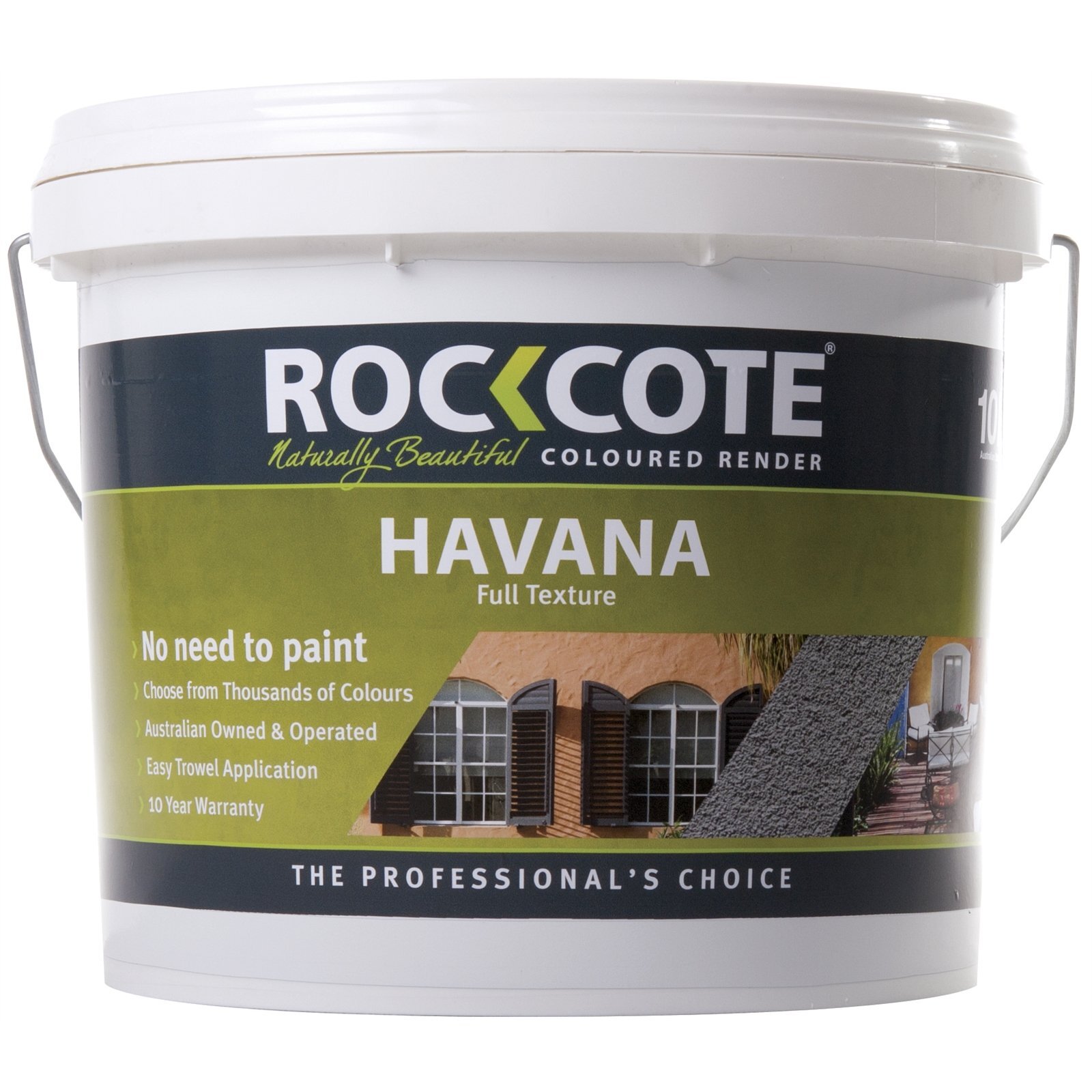 Rockcote 10L Havana Surfmist Texture Colored Render Exterior Paint ...