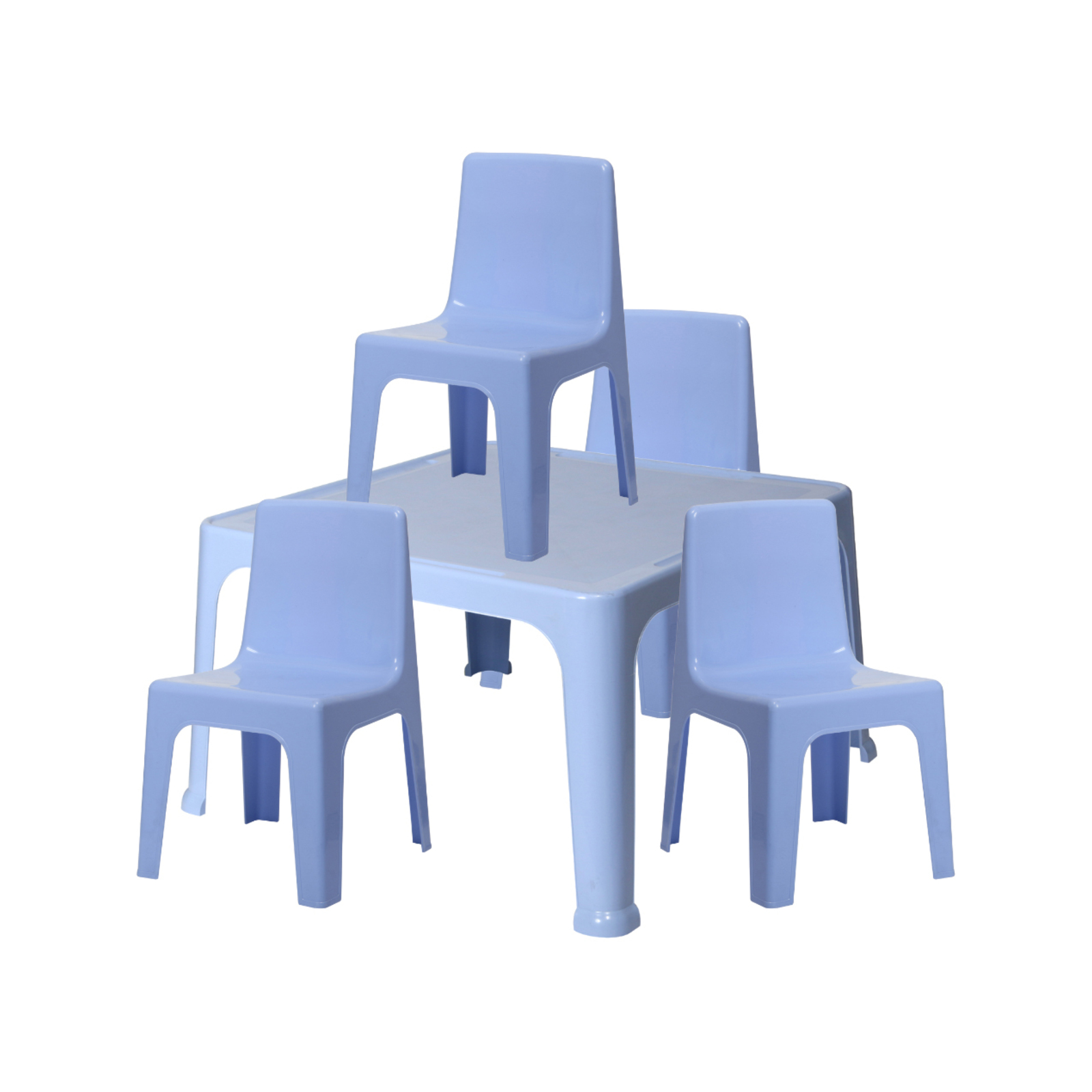 Tuff Play Kids/Children Furniture Table & Chairs Set - Bubblegum Purple ...