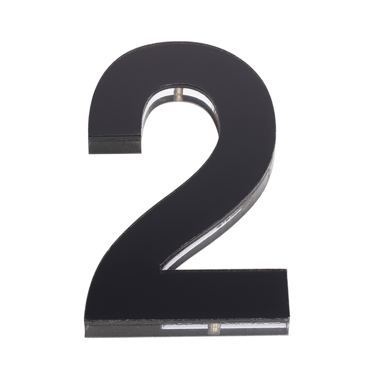Sandleford 120mm Black Acrylic House Number 2 - Bunnings Australia