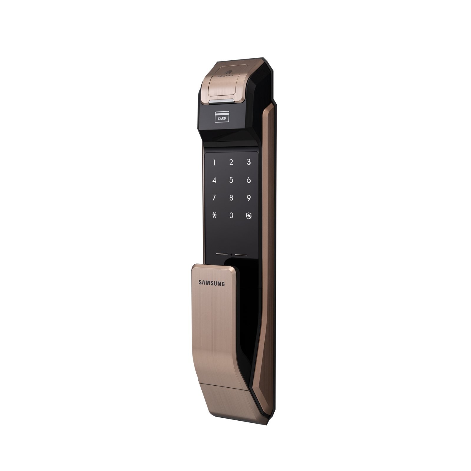 Samsung Gold Fingerprint And Key Tag Smart Door Lock - Bunnings Australia