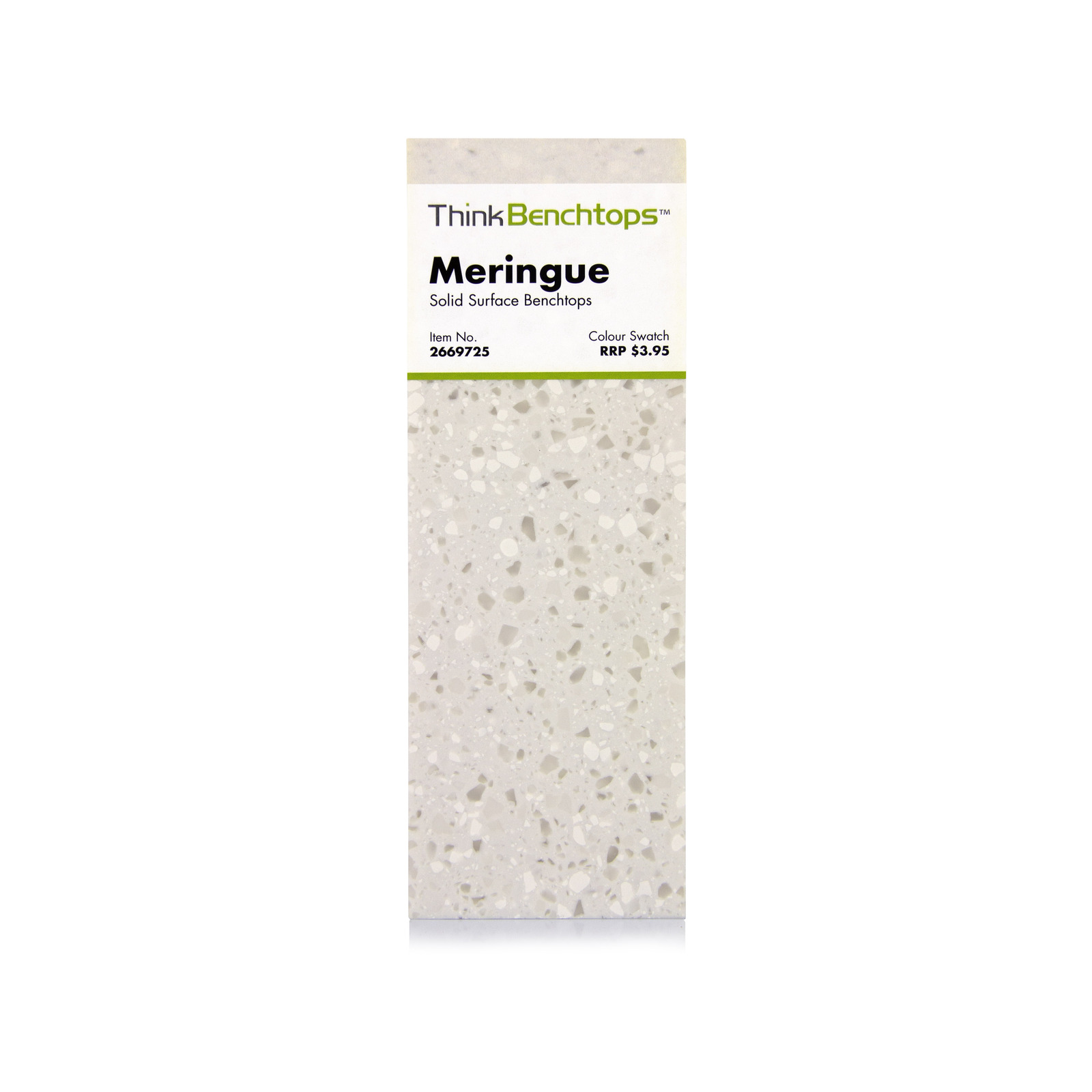 Think Benchtops Meringue Solid Surface Benchtops Sample - Bunnings ...