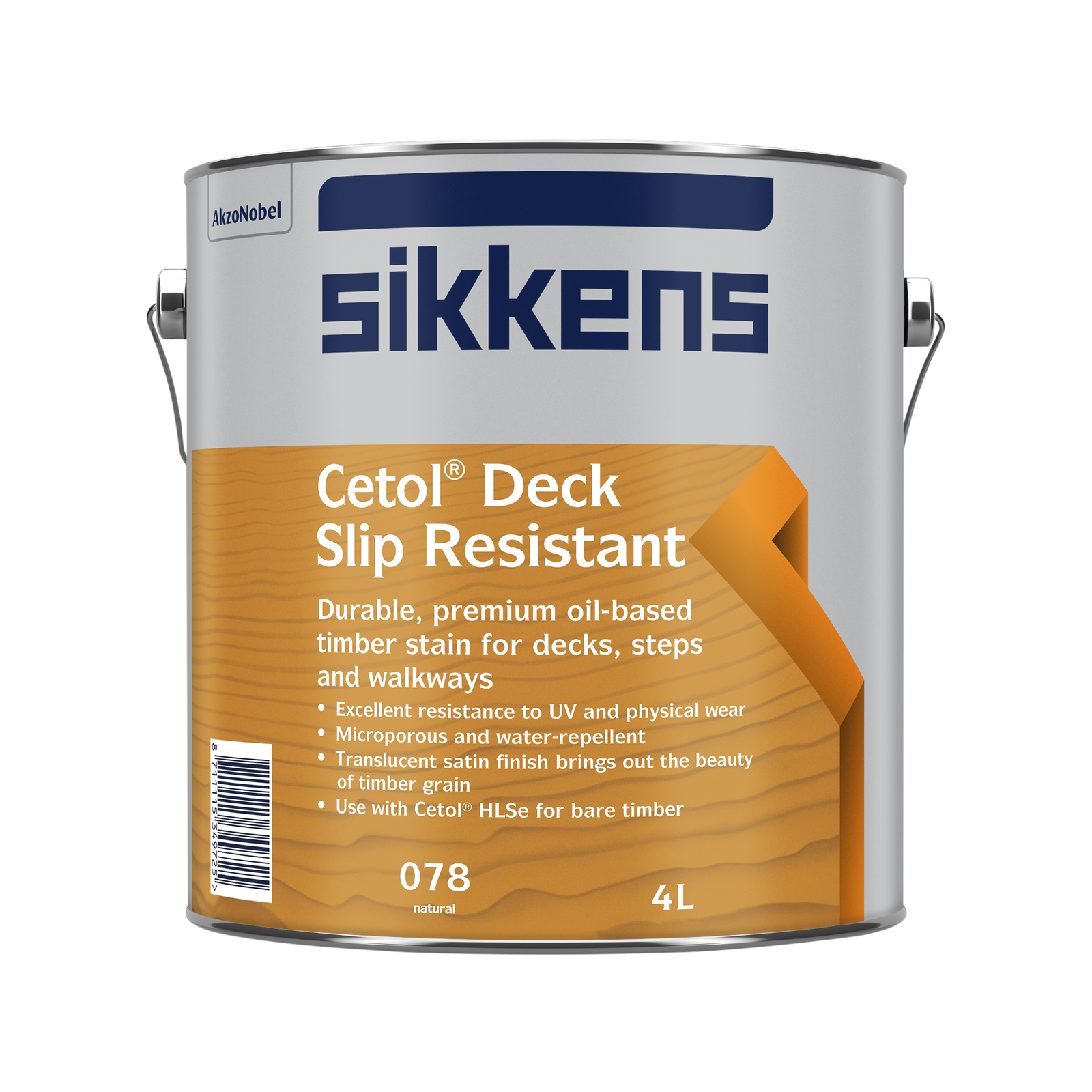 Sikkens 4L Natural Cetol Deck Slip Resistant Timber Finish - Bunnings ...